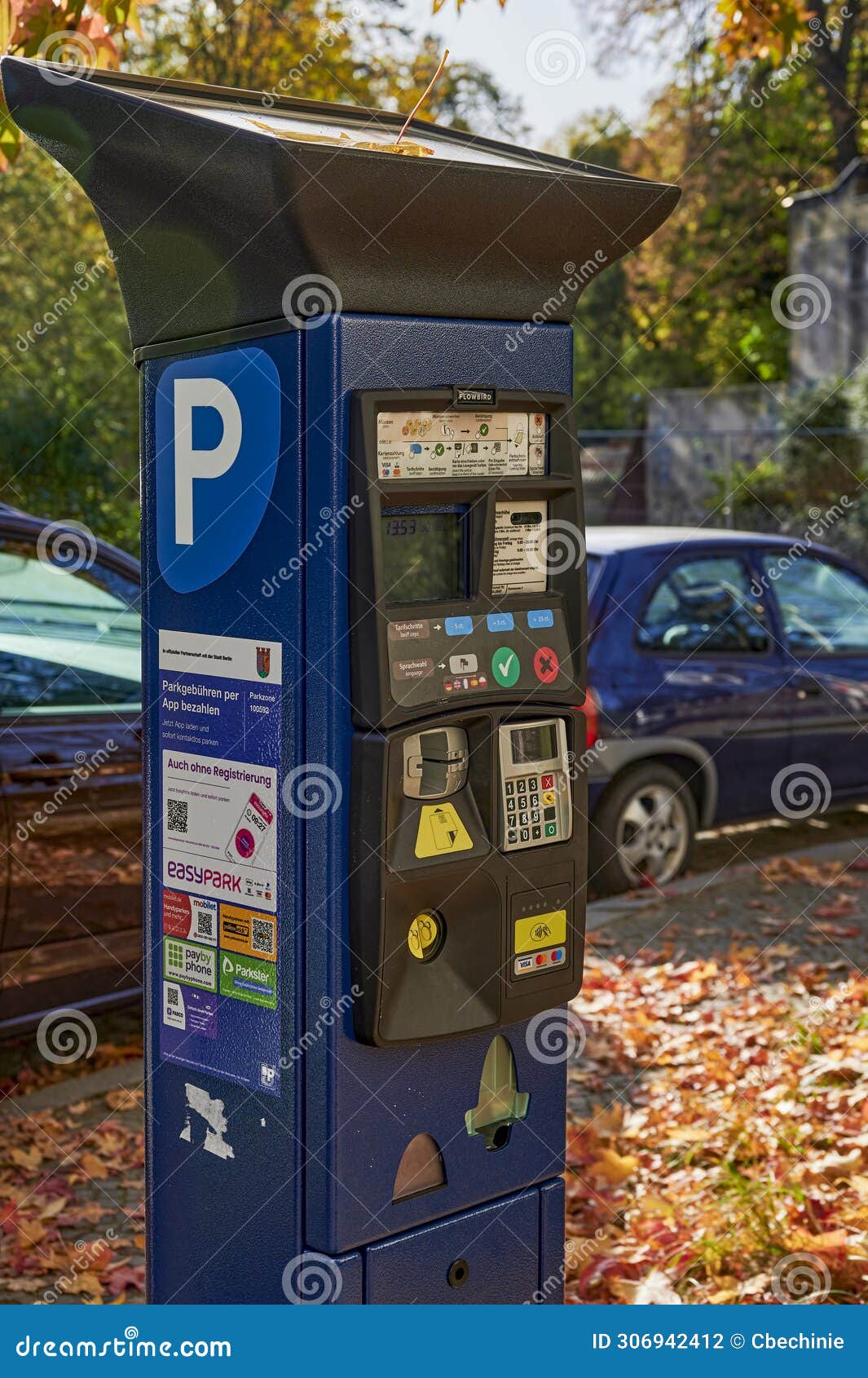 Parking Ticket Machine To Pay for a Temporary Parking Space Editorial ...