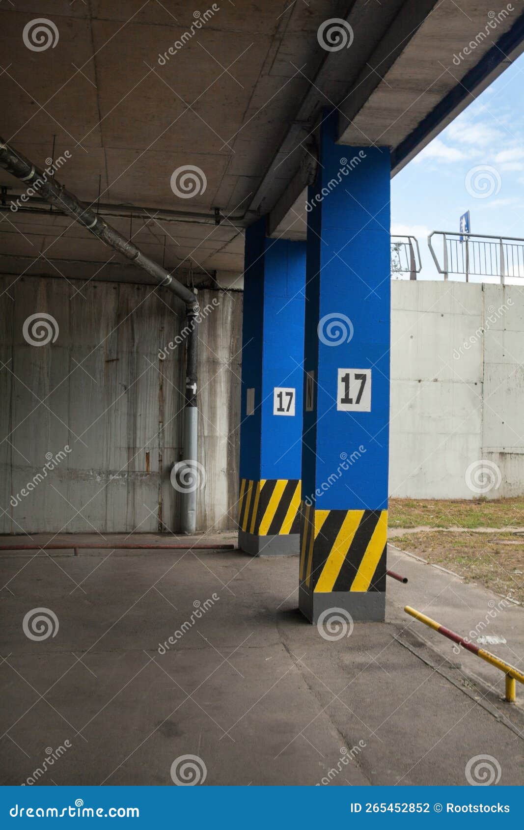 Parking under the building stock photo. Image of city - 265452852