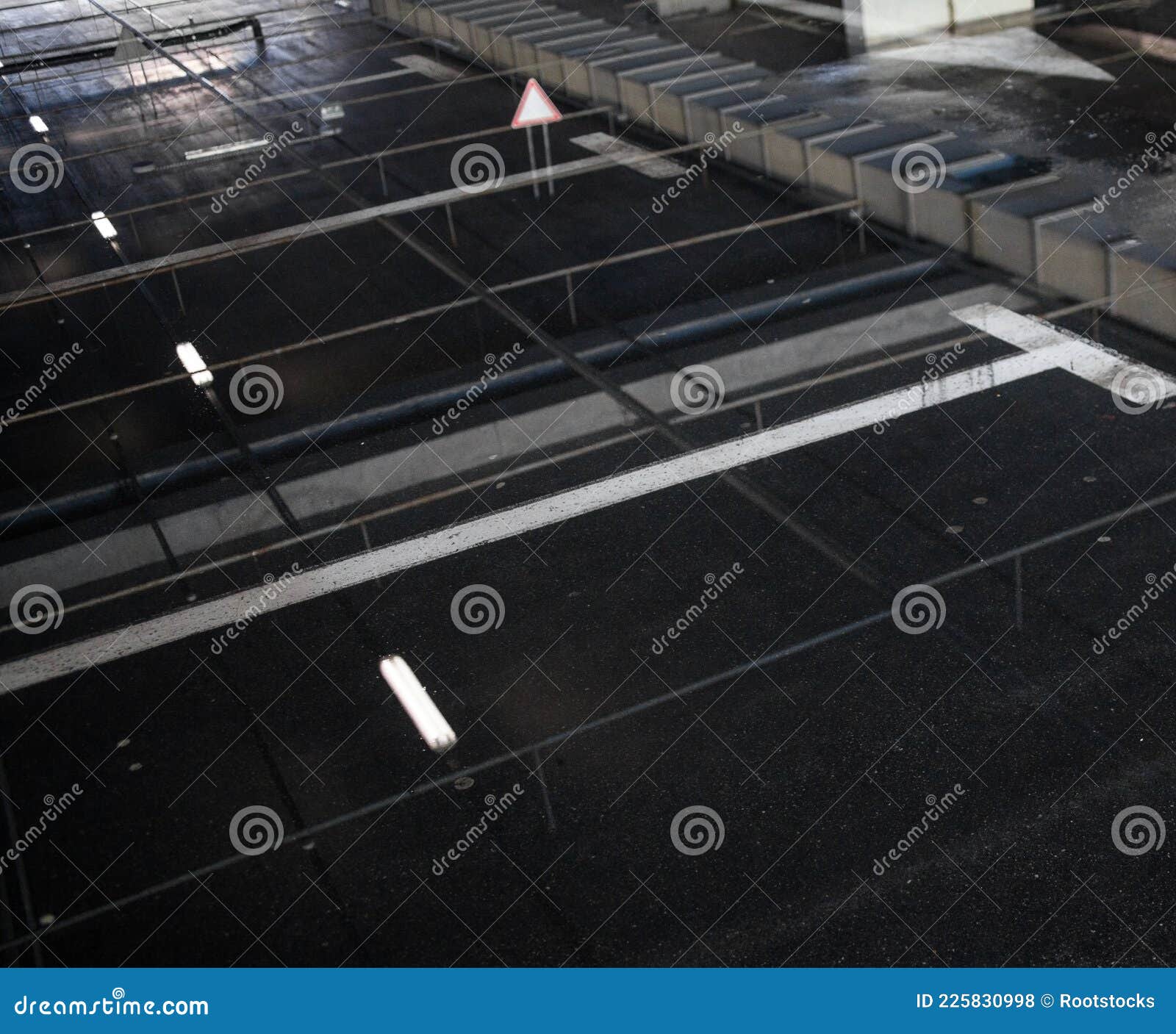 Parking under the building stock photo. Image of pole - 225830998