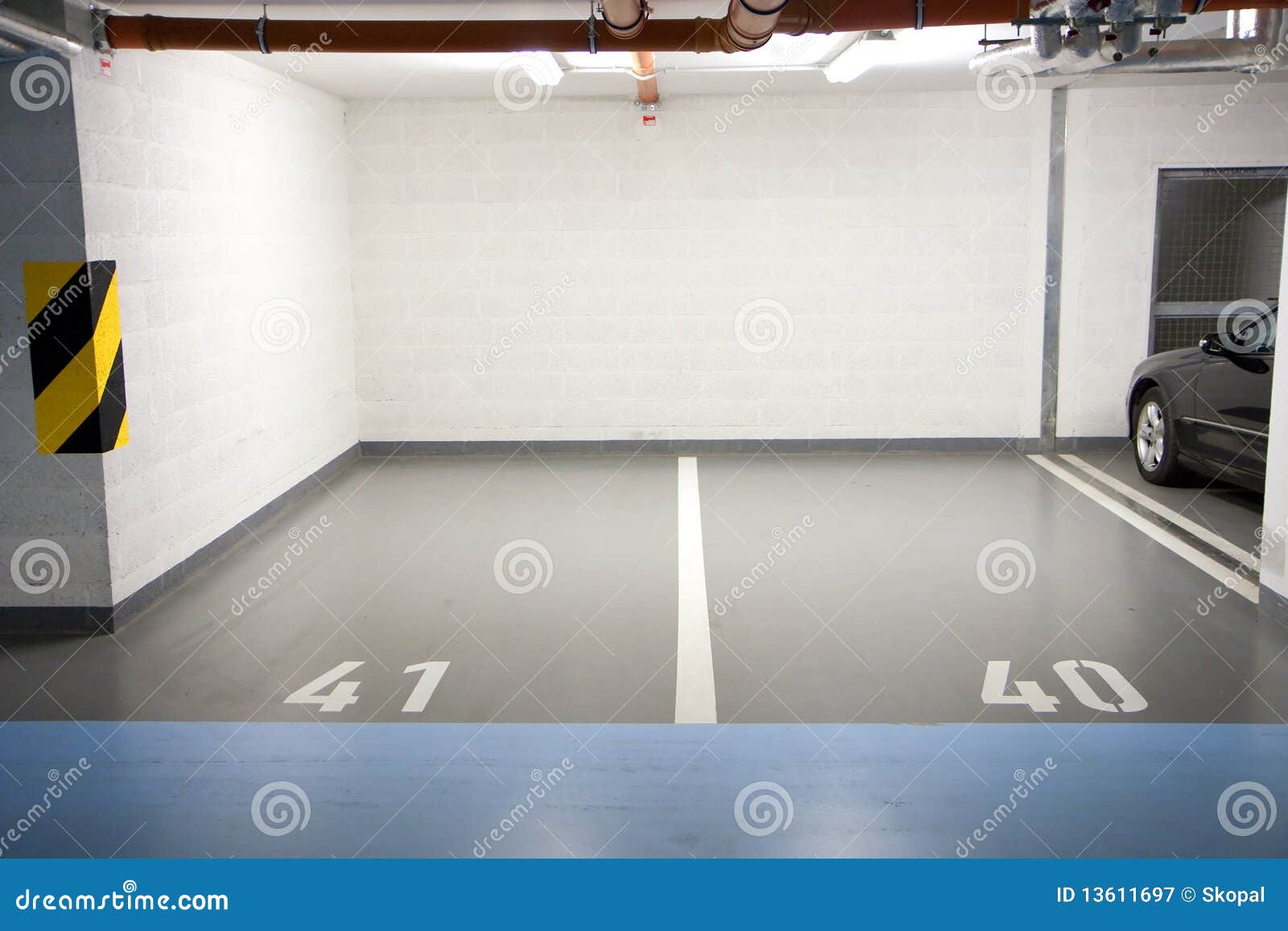 Parking in Underground Garage Stock Image - Image of underground, park ...