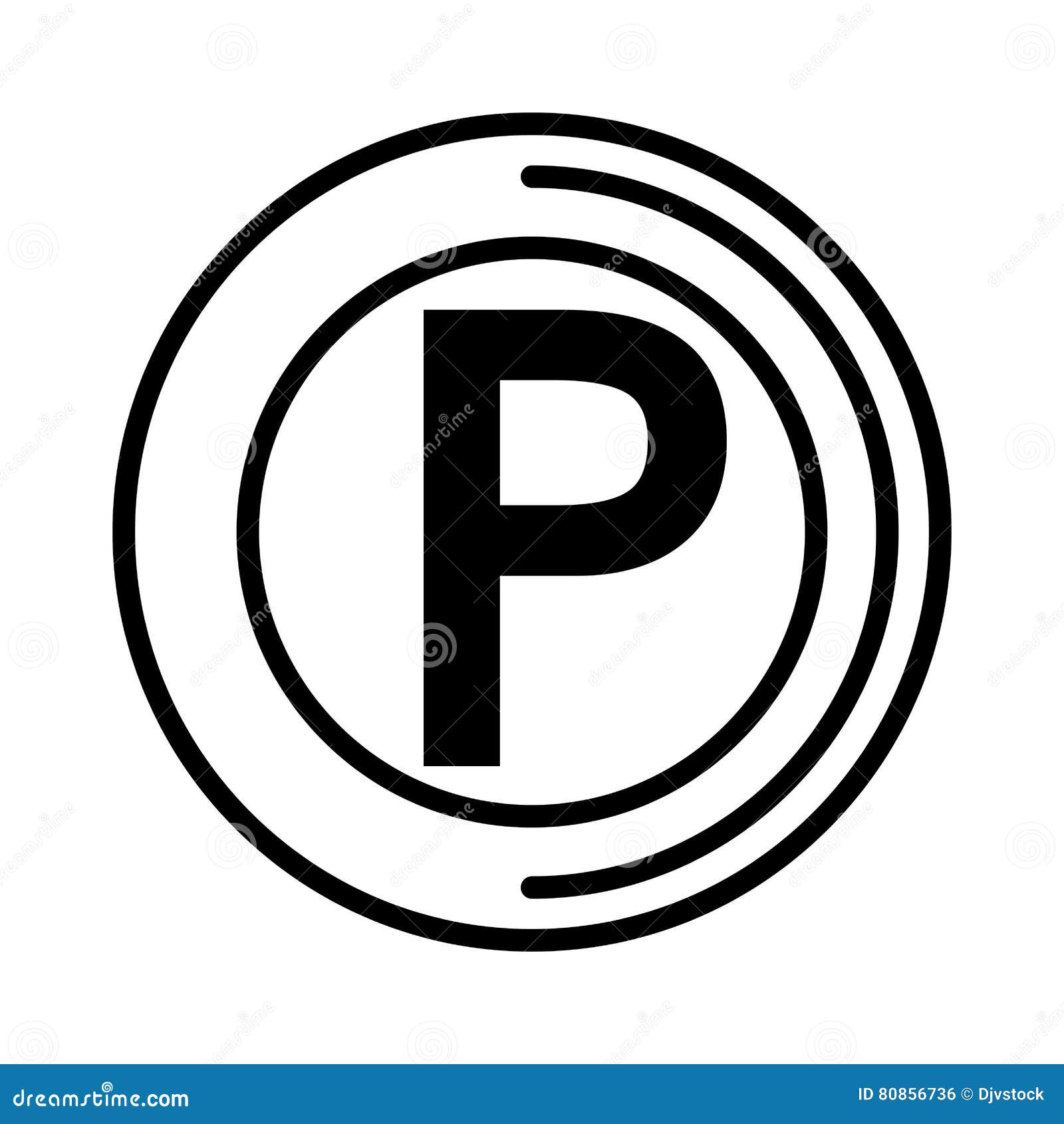 Parking Zone Traffic Signal Stock Vector - Illustration of metal ...