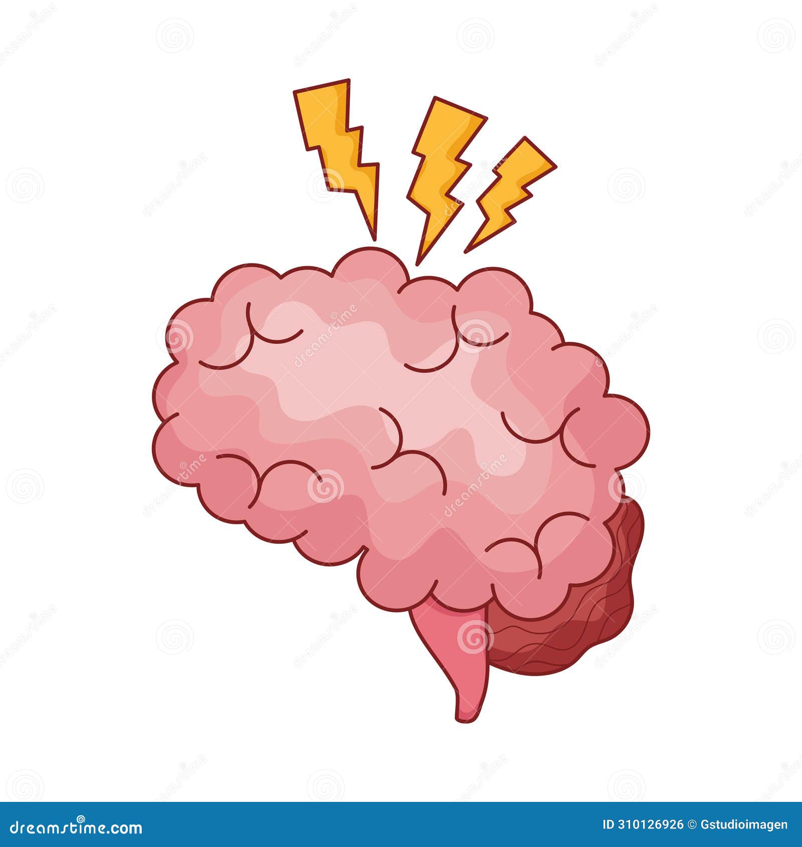 Parkinson Brain Disorder Isolated Stock Vector - Illustration of ...