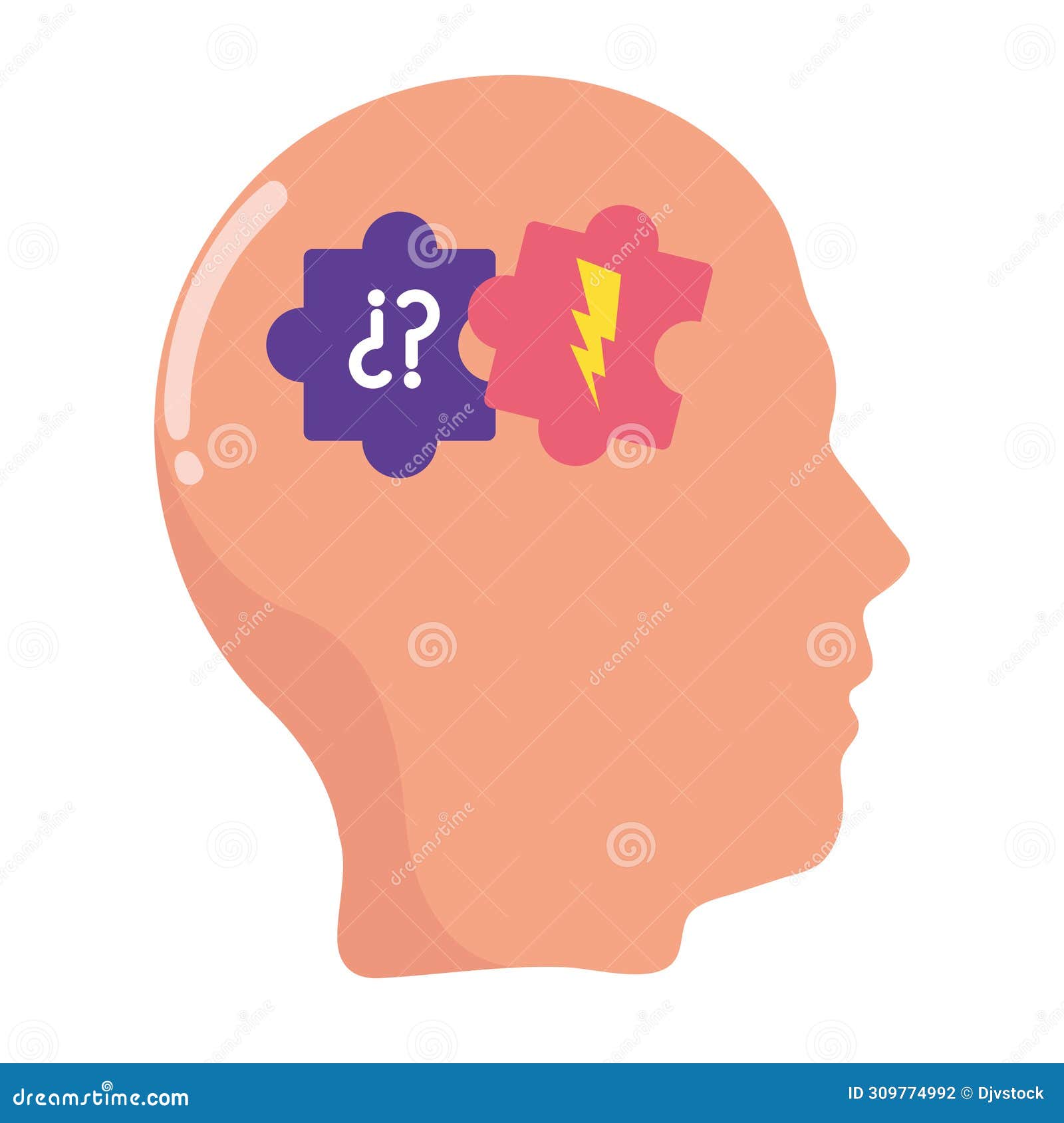 Brain Problem, Mental Health And Psychology, Tiny Patient And Doctor In ...