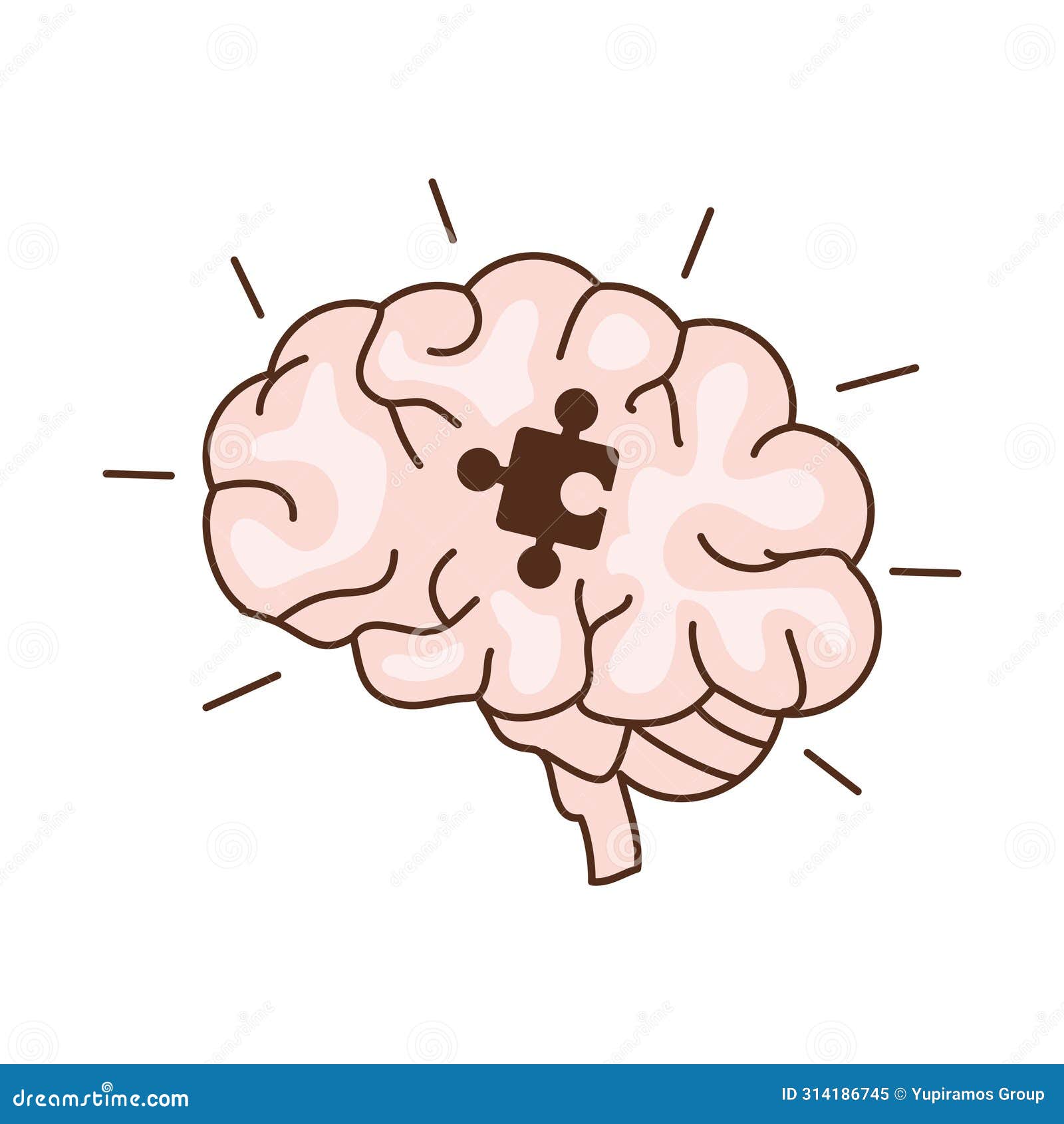 Parkinson brain sick stock vector. Illustration of illness - 314186745