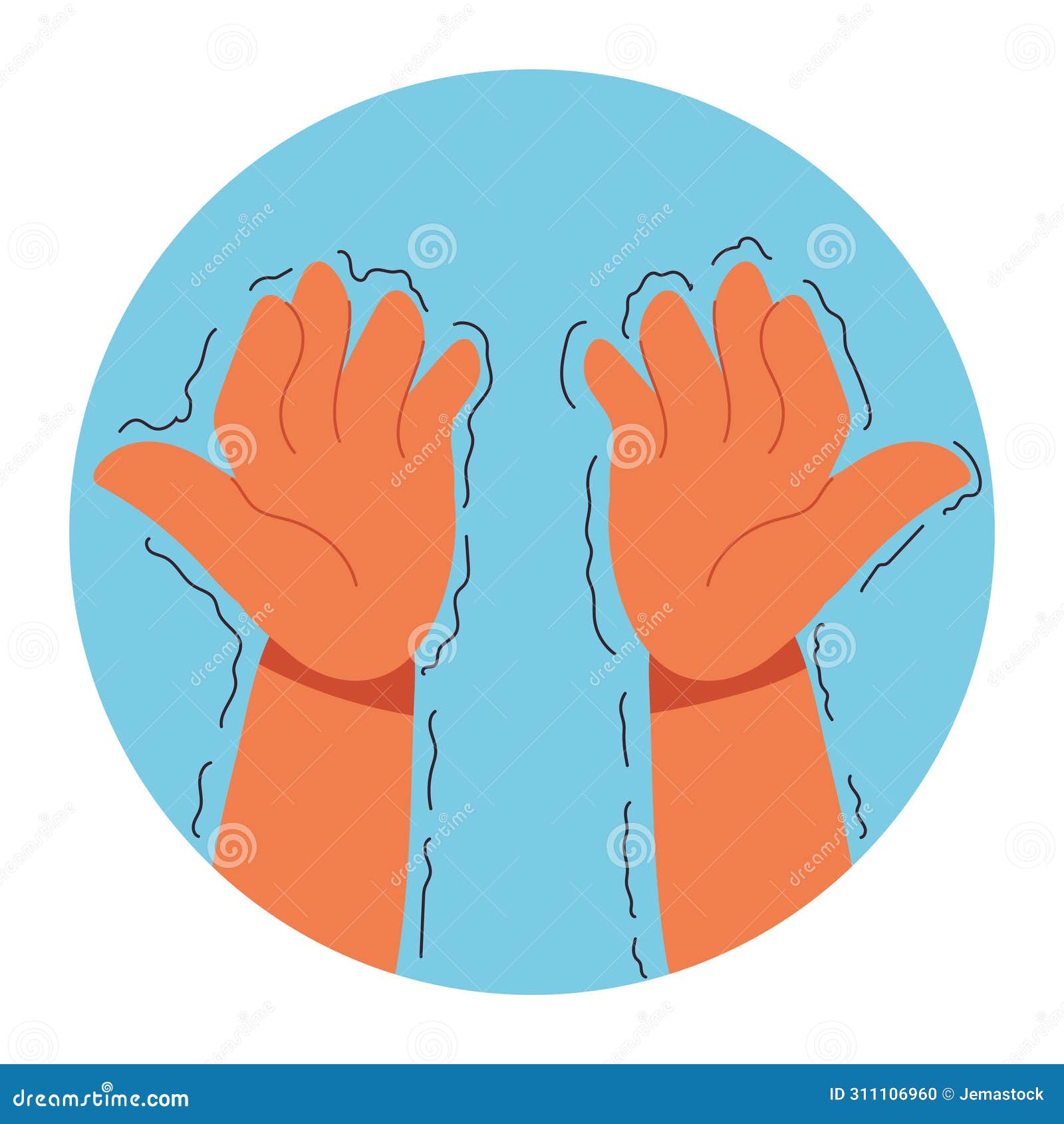 Parkinson Tremor Hands Royalty-Free Cartoon | CartoonDealer.com #311587049