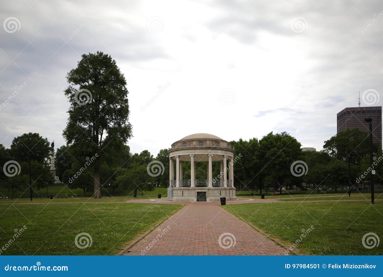 Parkman Bandstand Boston Common Stock Image - Image of pavillion ...