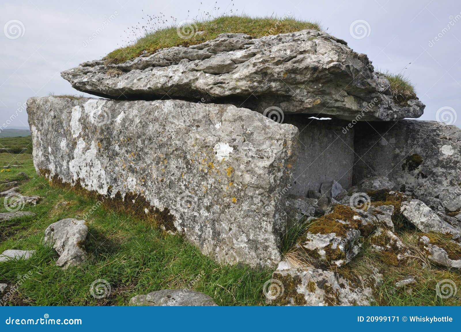 Parknabinnia Megalithic Wedge Tomb Stock Image - Image of upland ...