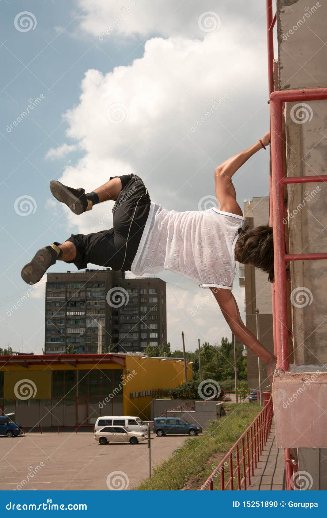 Parkour stock photo. Image of drop, running, action, energy - 15251890