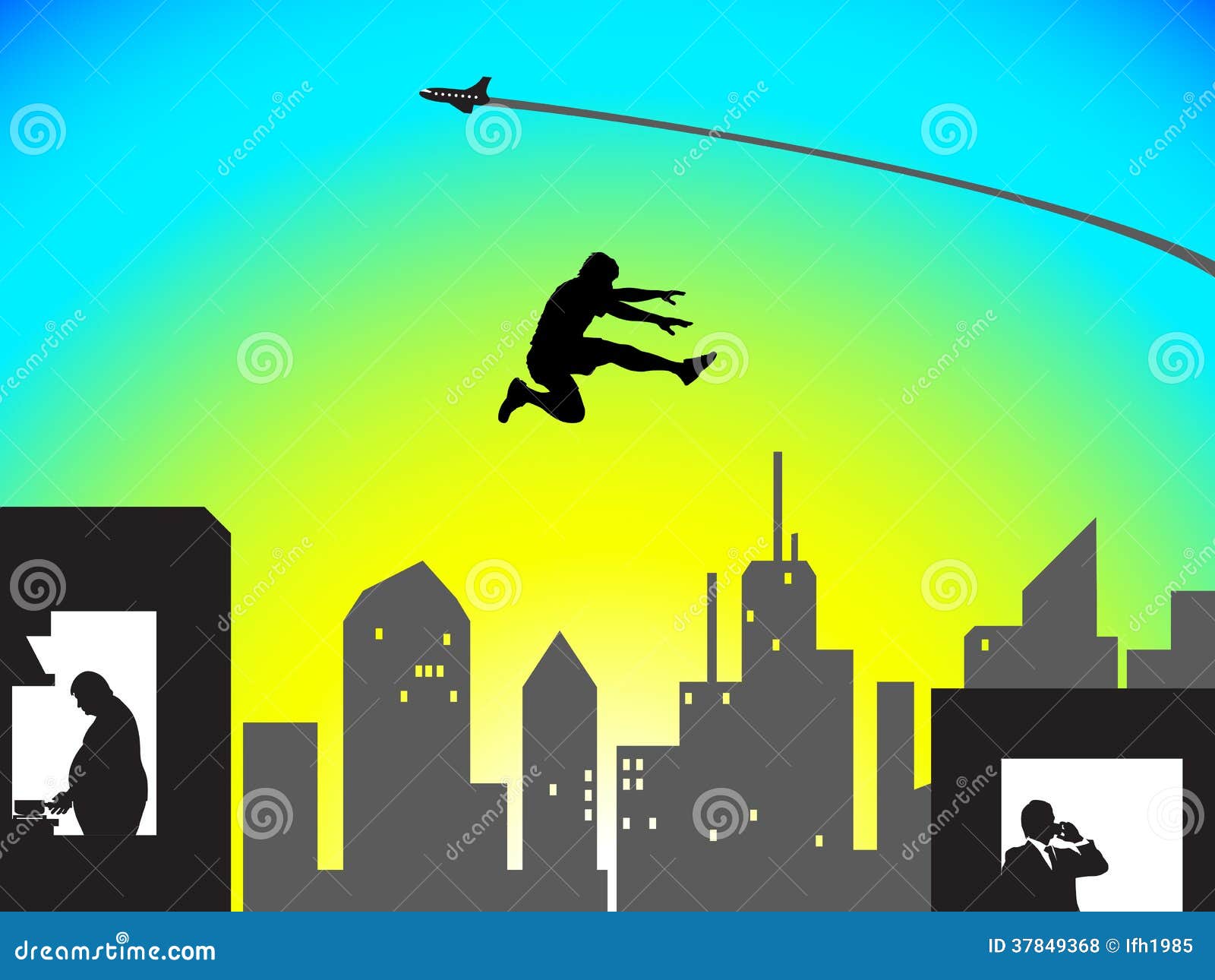 Parkour stock vector. Illustration of editable, active - 37849368