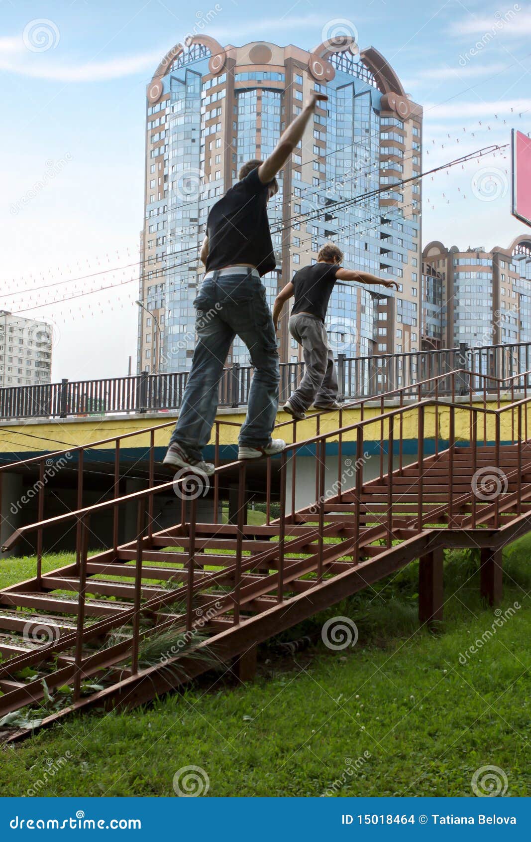 Parkour in the city stock photo. Image of action, sport - 15018464