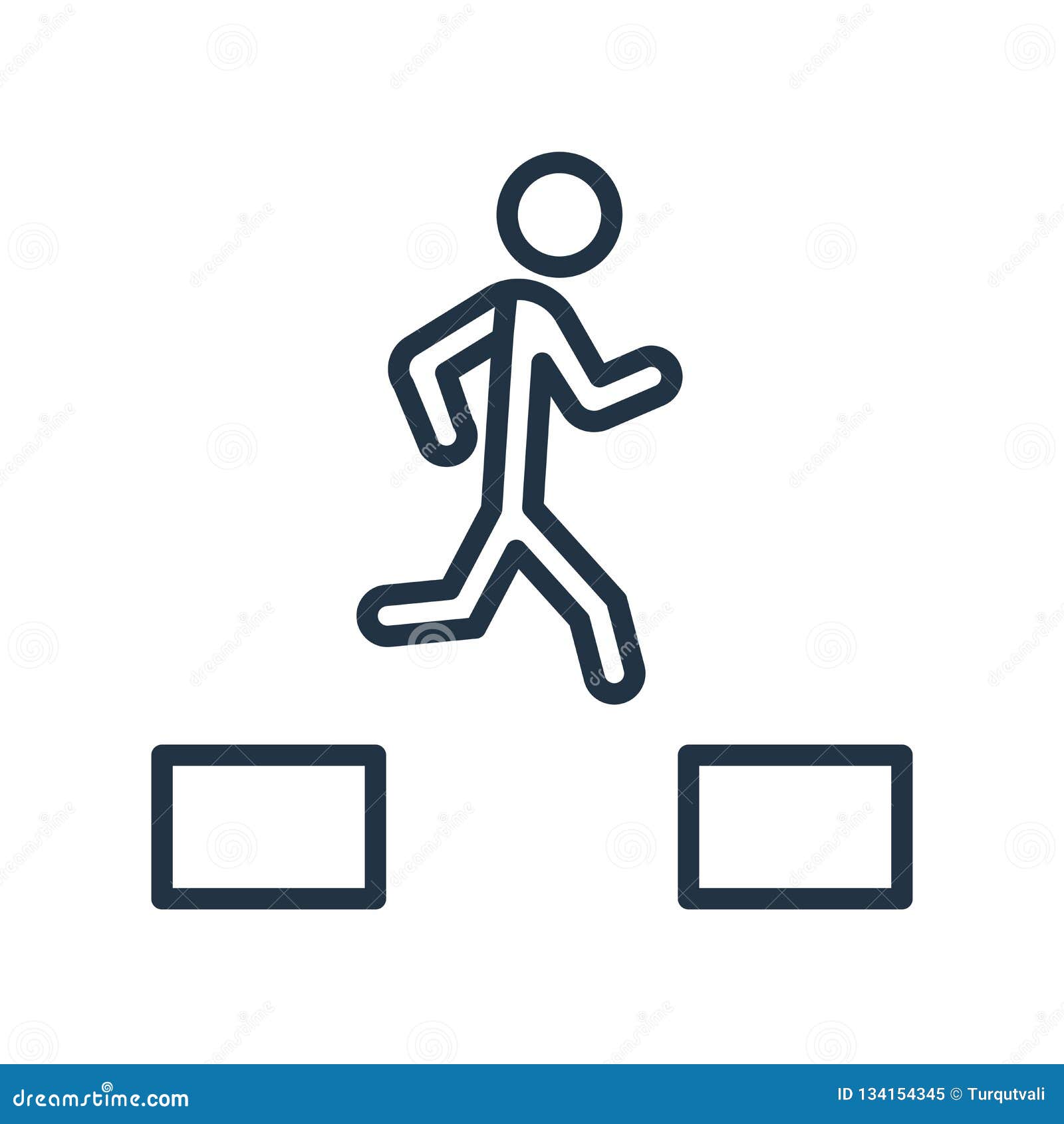 Parkour Icon Vector Isolated on White Background, Parkour Sign Stock ...