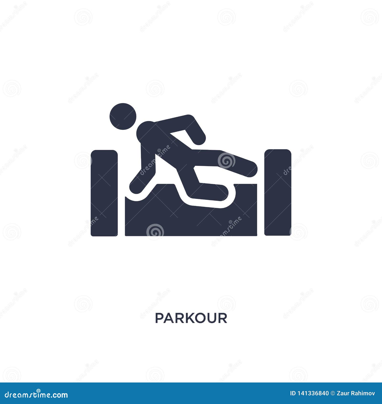 Parkour Icon on White Background. Simple Element Illustration from ...