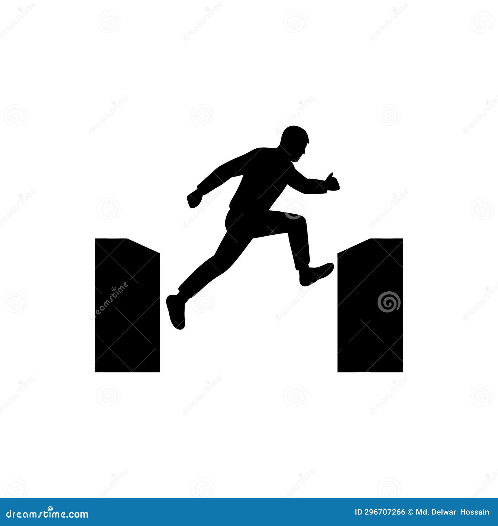 Parkour Icon stock vector. Illustration of training - 296707266