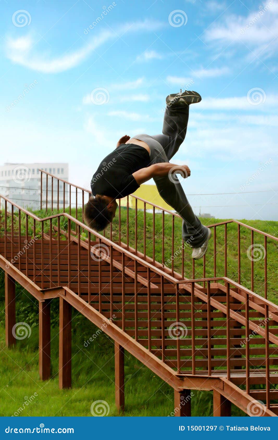 Parkour Jump. stock image. Image of freerunning, vertical - 15001297