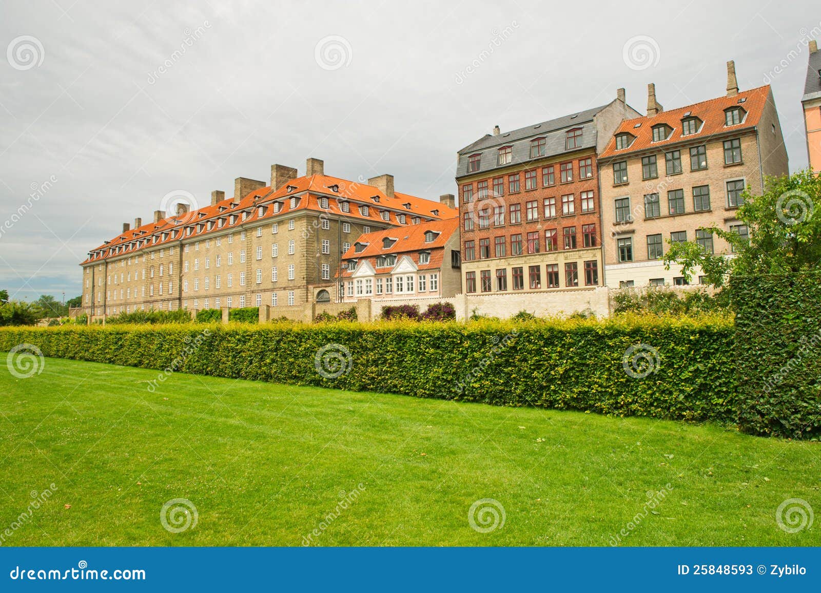 Parks of Copenhagen. Denmark Stock Image - Image of district ...