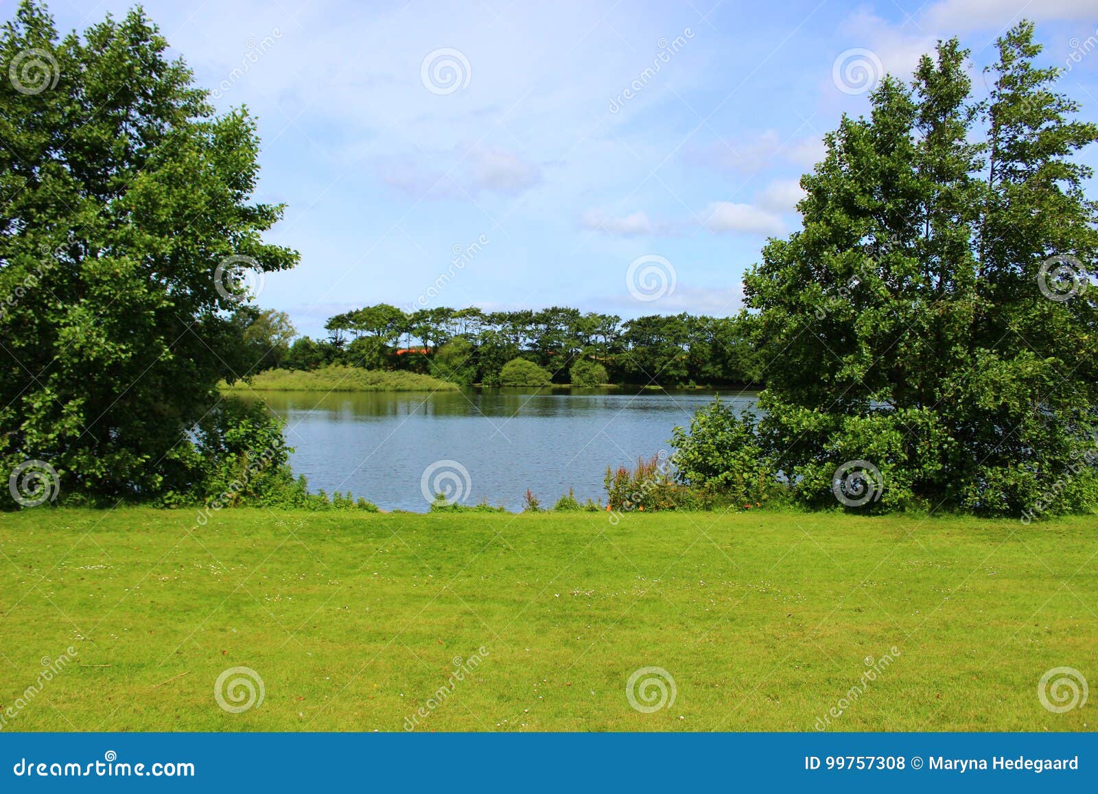 Parks and lakes of Denmark stock photo. Image of nature - 99757308
