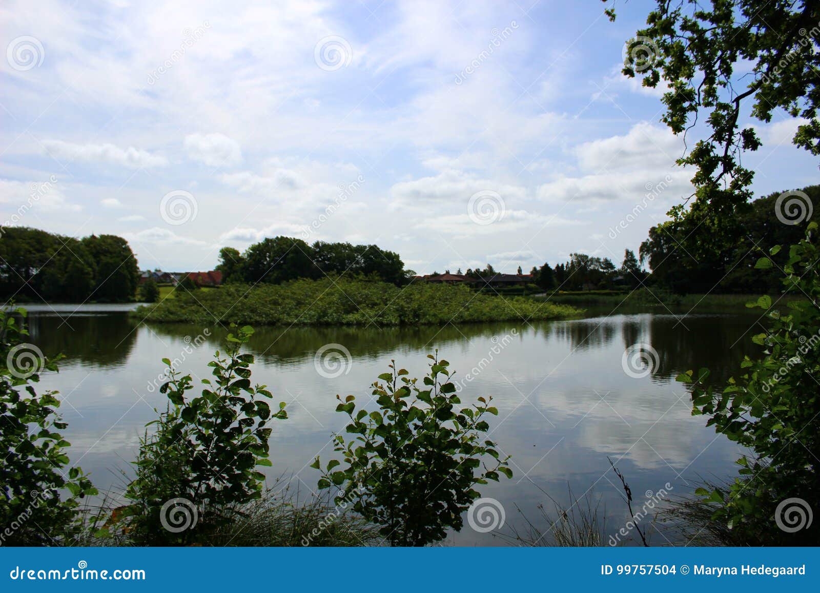 Parks and lakes of Denmark stock photo. Image of travel - 99757504