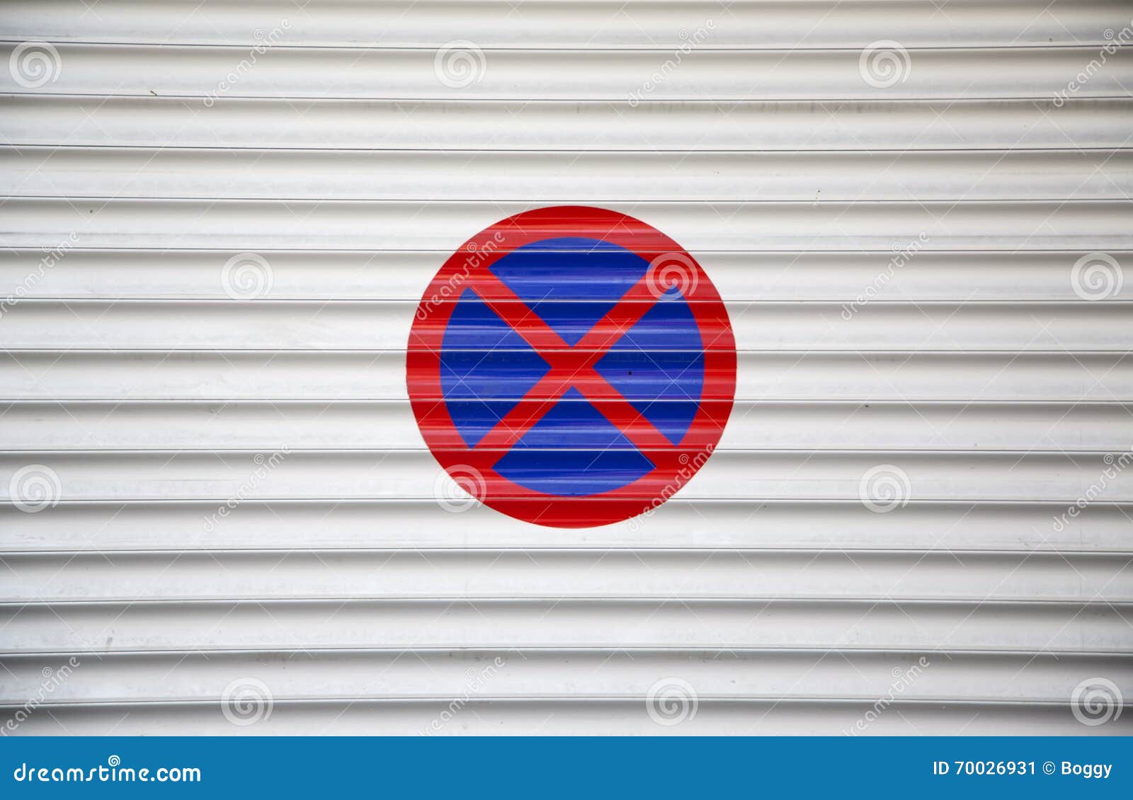 Parkverbot, Das Zeichen Stoppt Stockbild - Bild von richtlinie ...