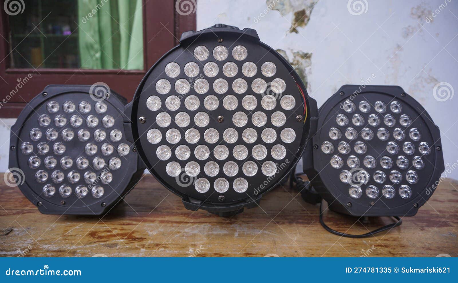 Parled Lights for Beautiful Party and Event Lighting. Stock Image ...