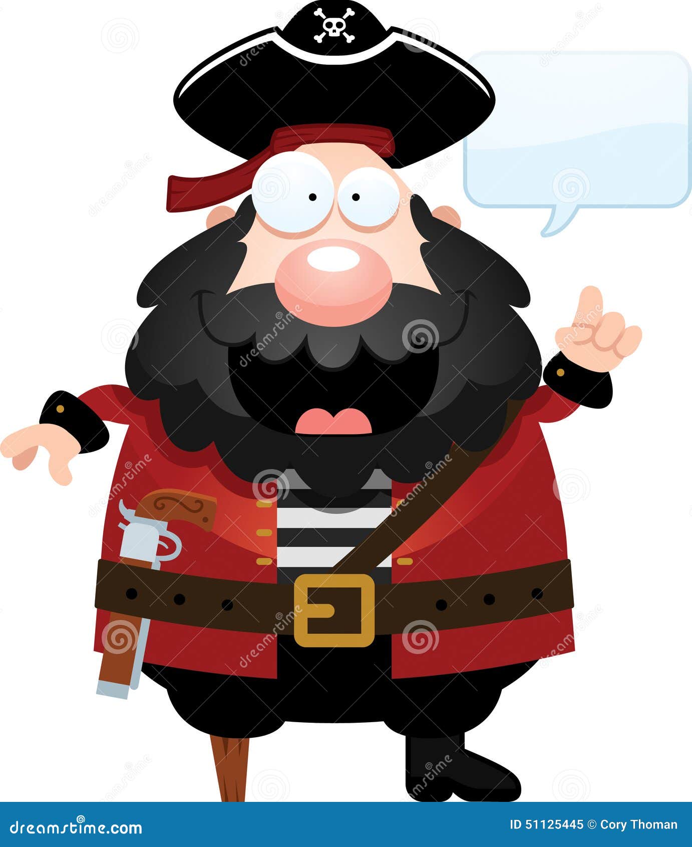 Parler De Pirate De Bande Dessinée Illustration de Vecteur ...