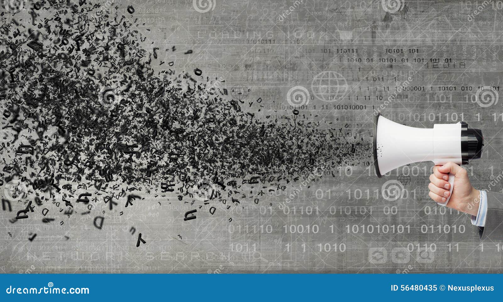 Parler fort image stock. Image du masculin, fond, main - 56480435