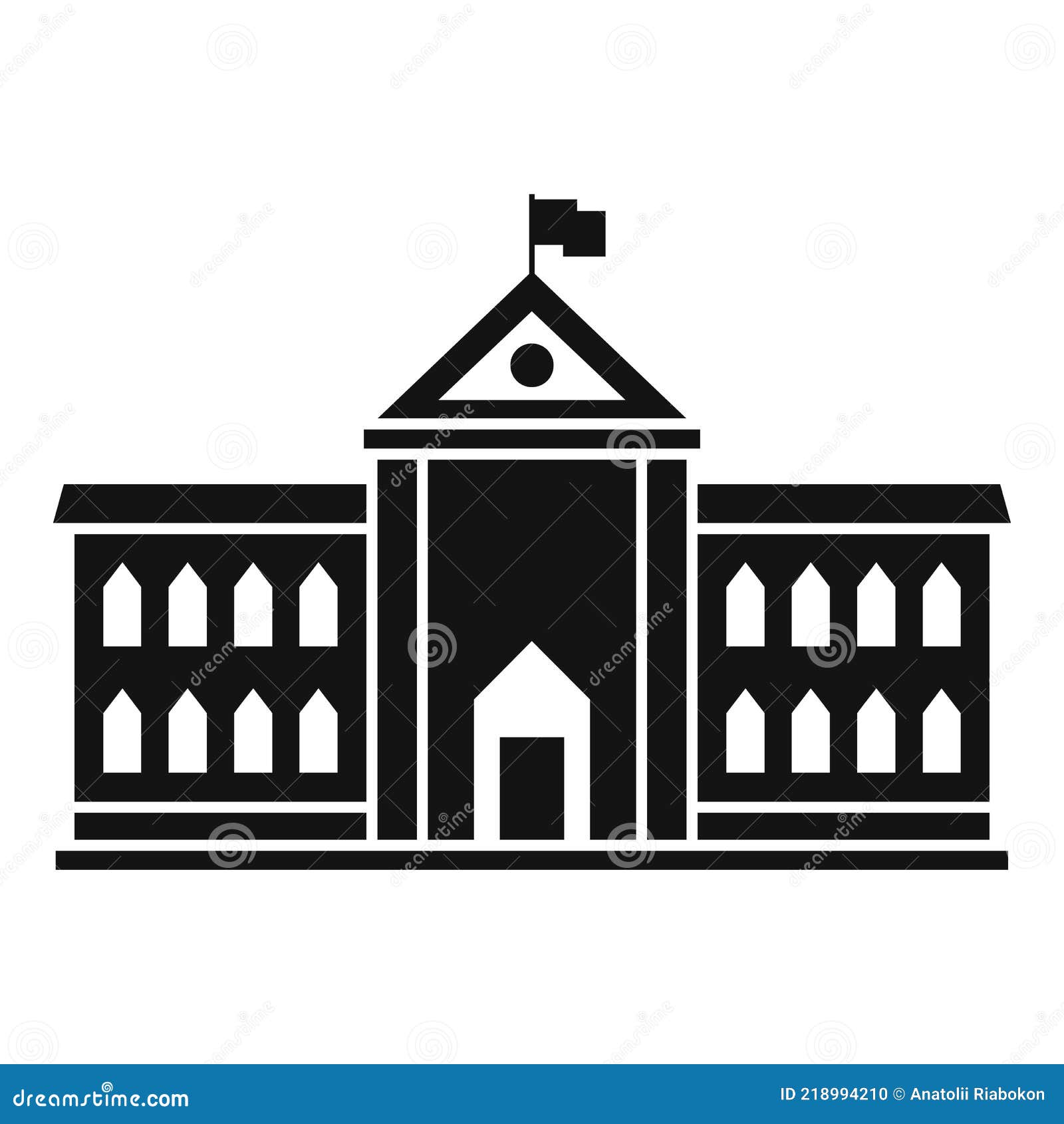 Parliament Architecture Icon, Simple Style Stock Vector - Illustration ...