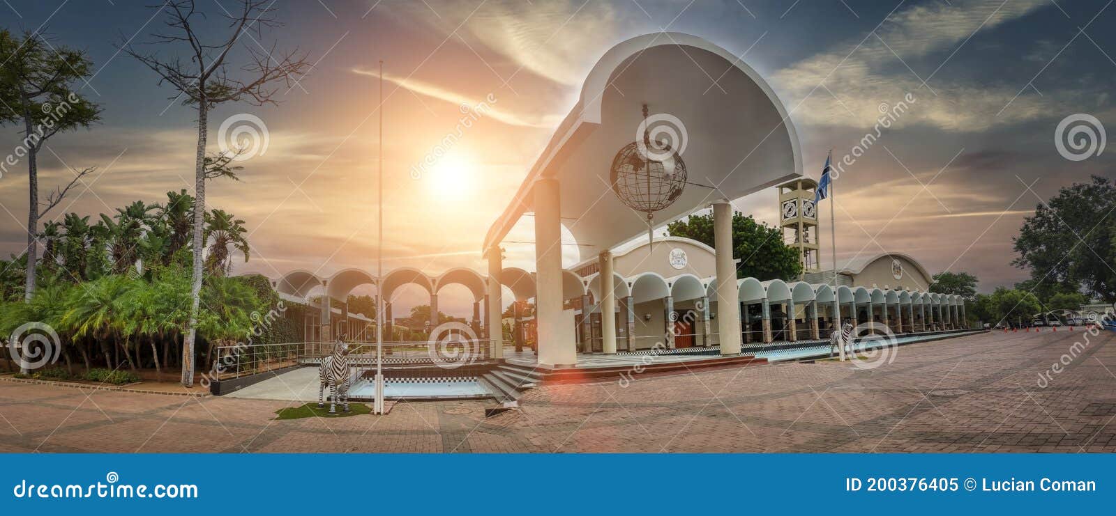 Parliament of Botswana editorial image. Image of destination - 200376405