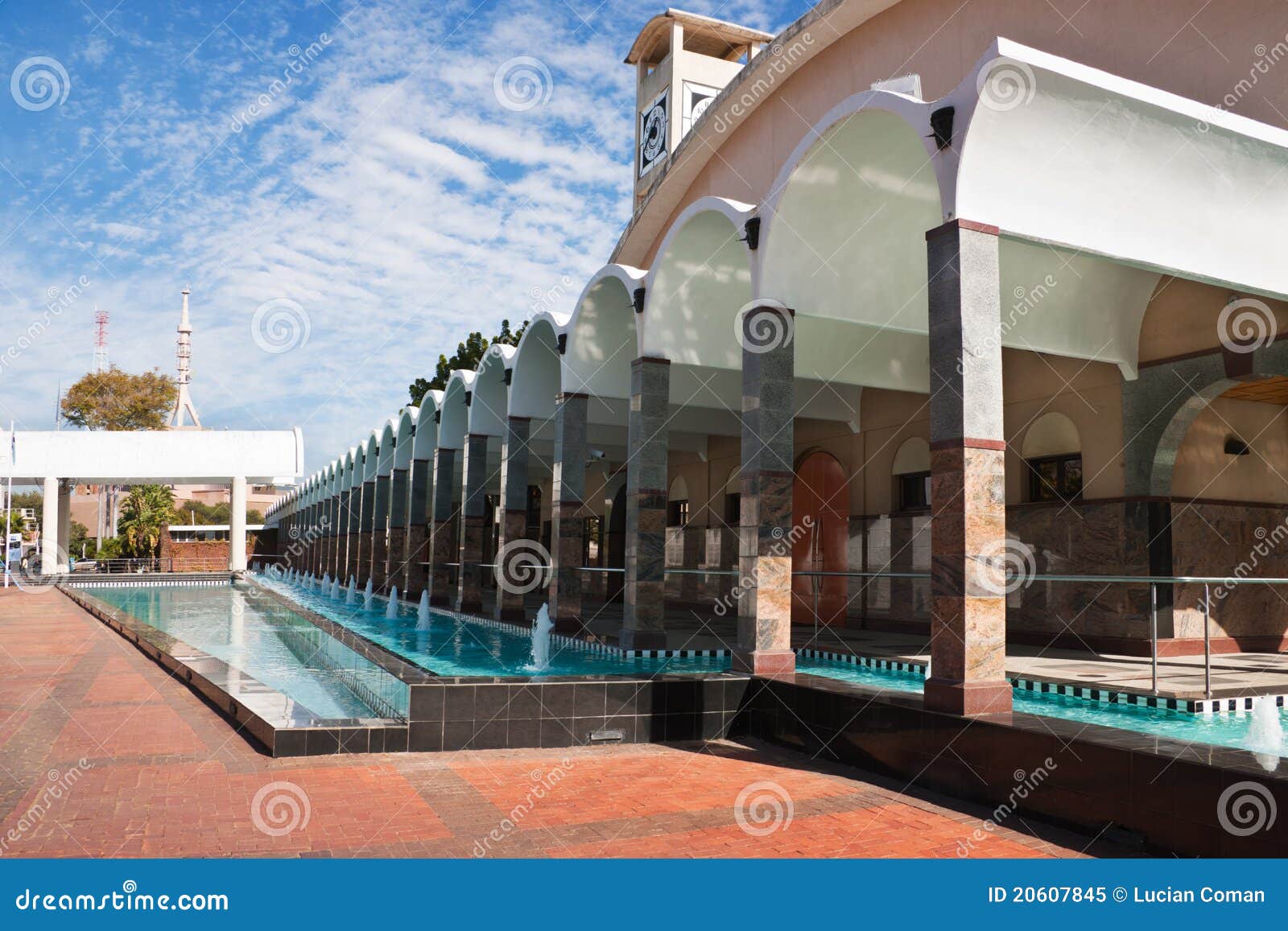 Parliament of Botswana stock image. Image of colour, building - 20607845