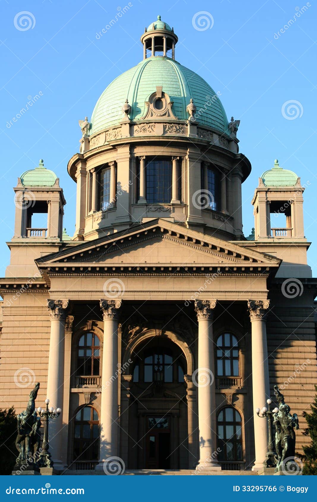 Parliament Building in Belgrade Stock Photo - Image of monument ...