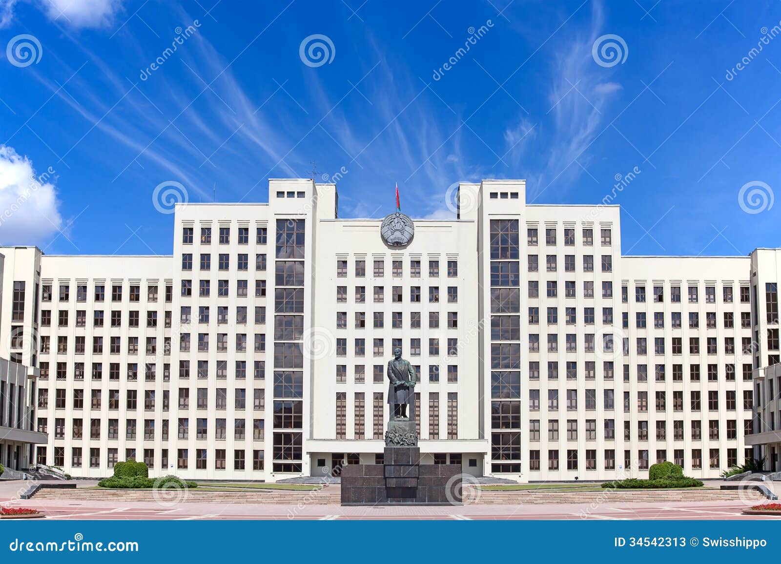 Parliament Building in Minsk. Belarus Stock Image - Image of historic ...