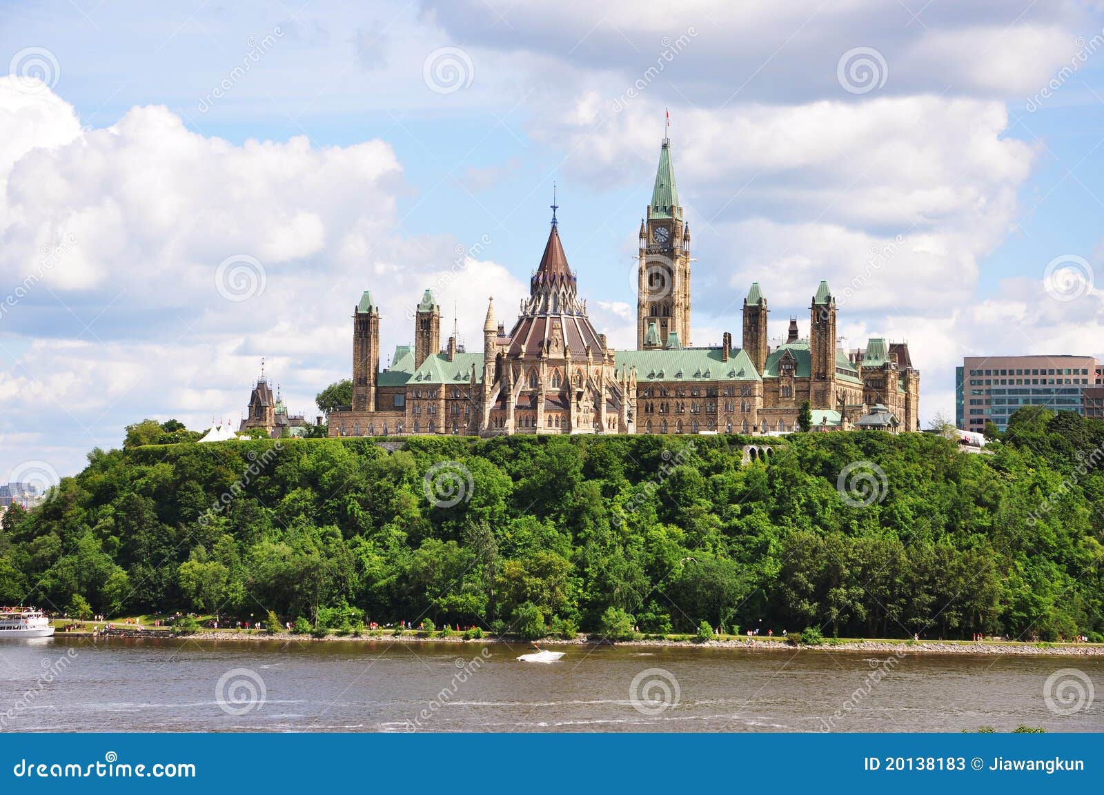 Parliament Buildings and Library, Ottawa Stock Image - Image of ...