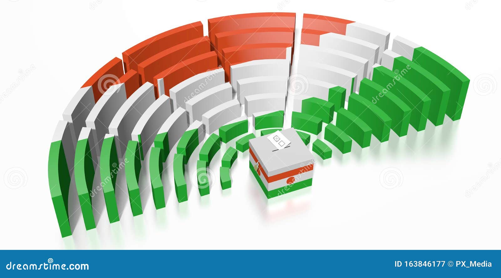 Parliament Election in Niger - 3D Rendering Stock Illustration ...