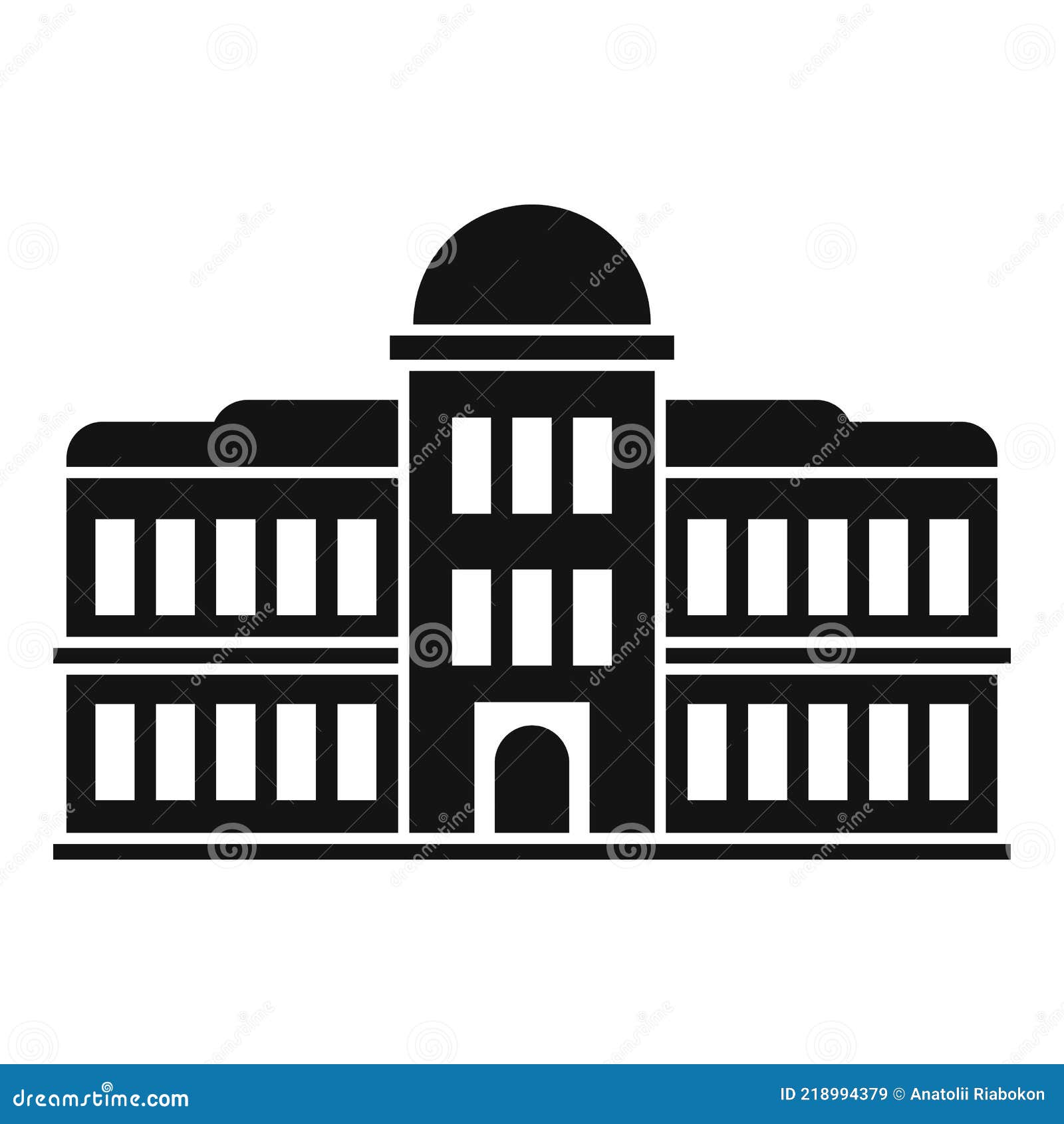 Australian Parliament House Silhouette Cartoon Vector | CartoonDealer ...