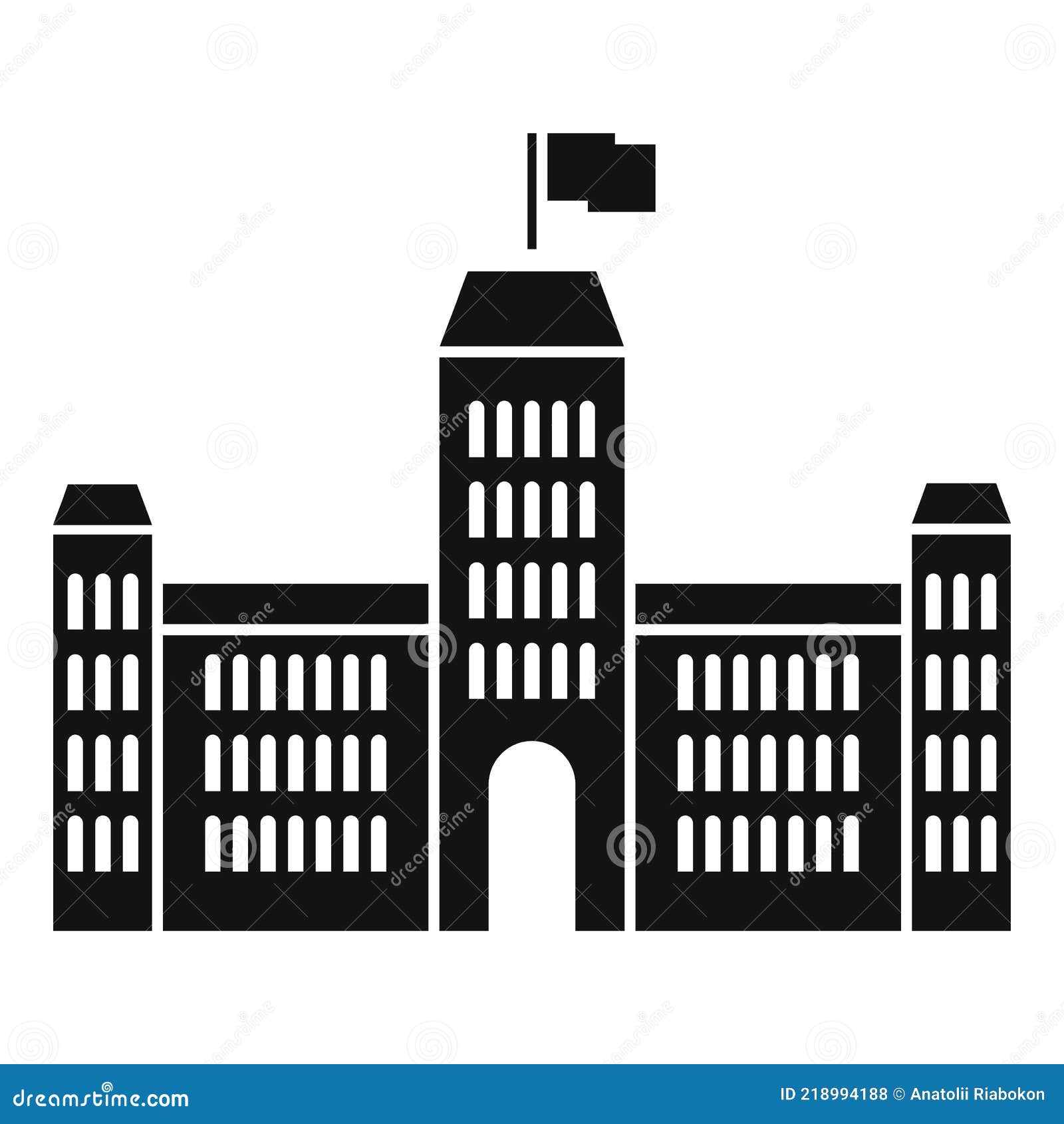 Parliament Hall Icon, Simple Style Stock Vector - Illustration of house ...