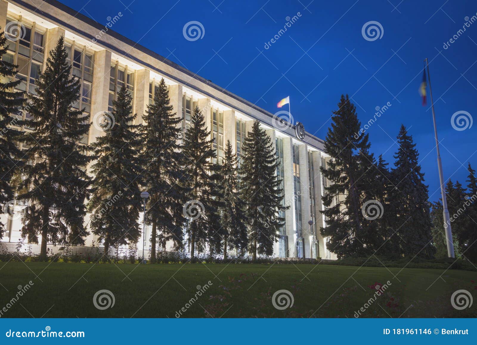 Parliament of Moldova in Chisinau Stock Photo - Image of landscape ...