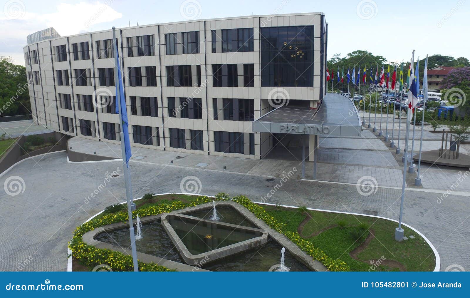 Parliament of panama stock image. Image of city, causeway - 105482801