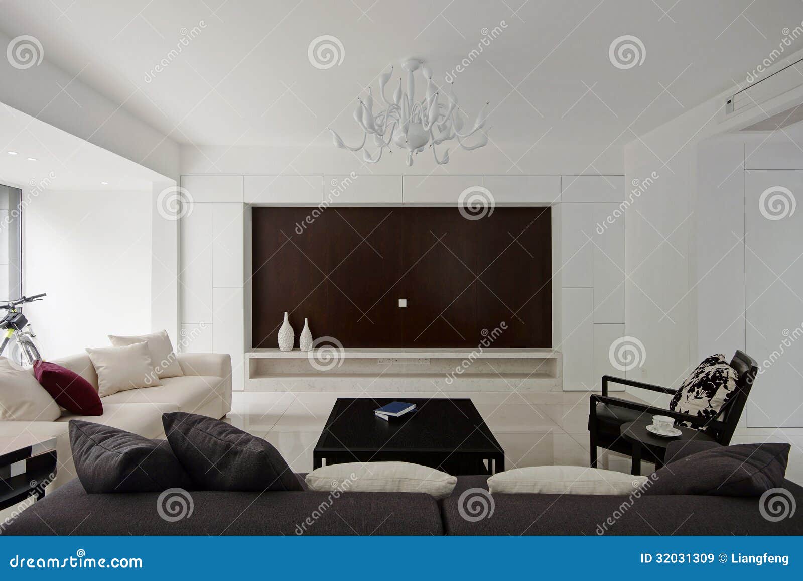 Parlor stock image. Image of lighting, living, modern - 32031309