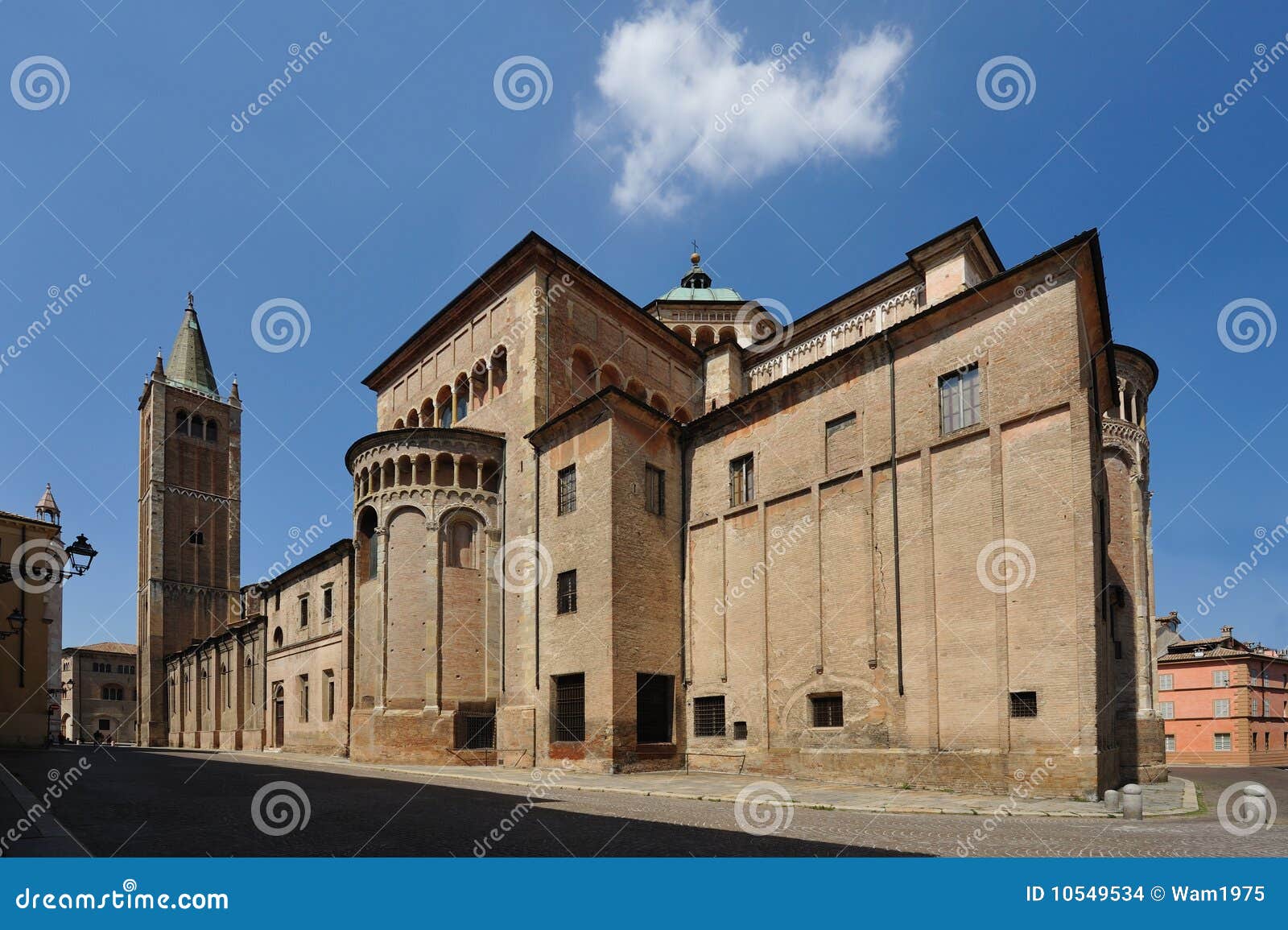 Parma Cathedral stock photo. Image of belfry, tower, spire - 10549534