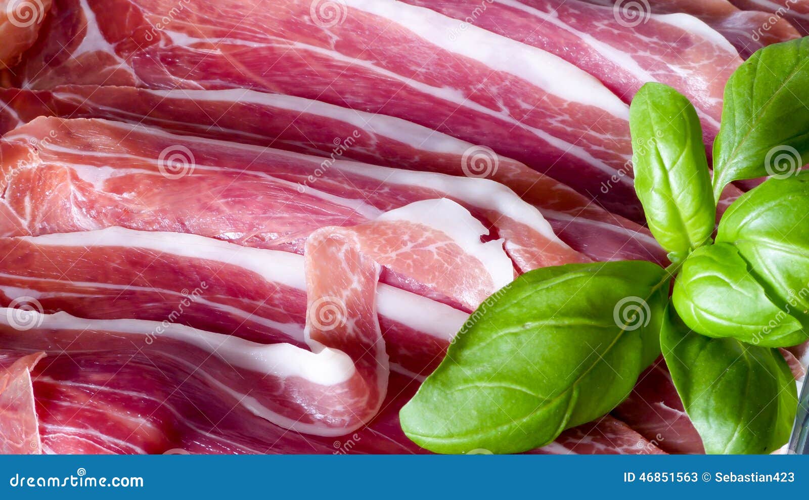 Parma ham stock image. Image of meat, sliced, food, italy - 46851563