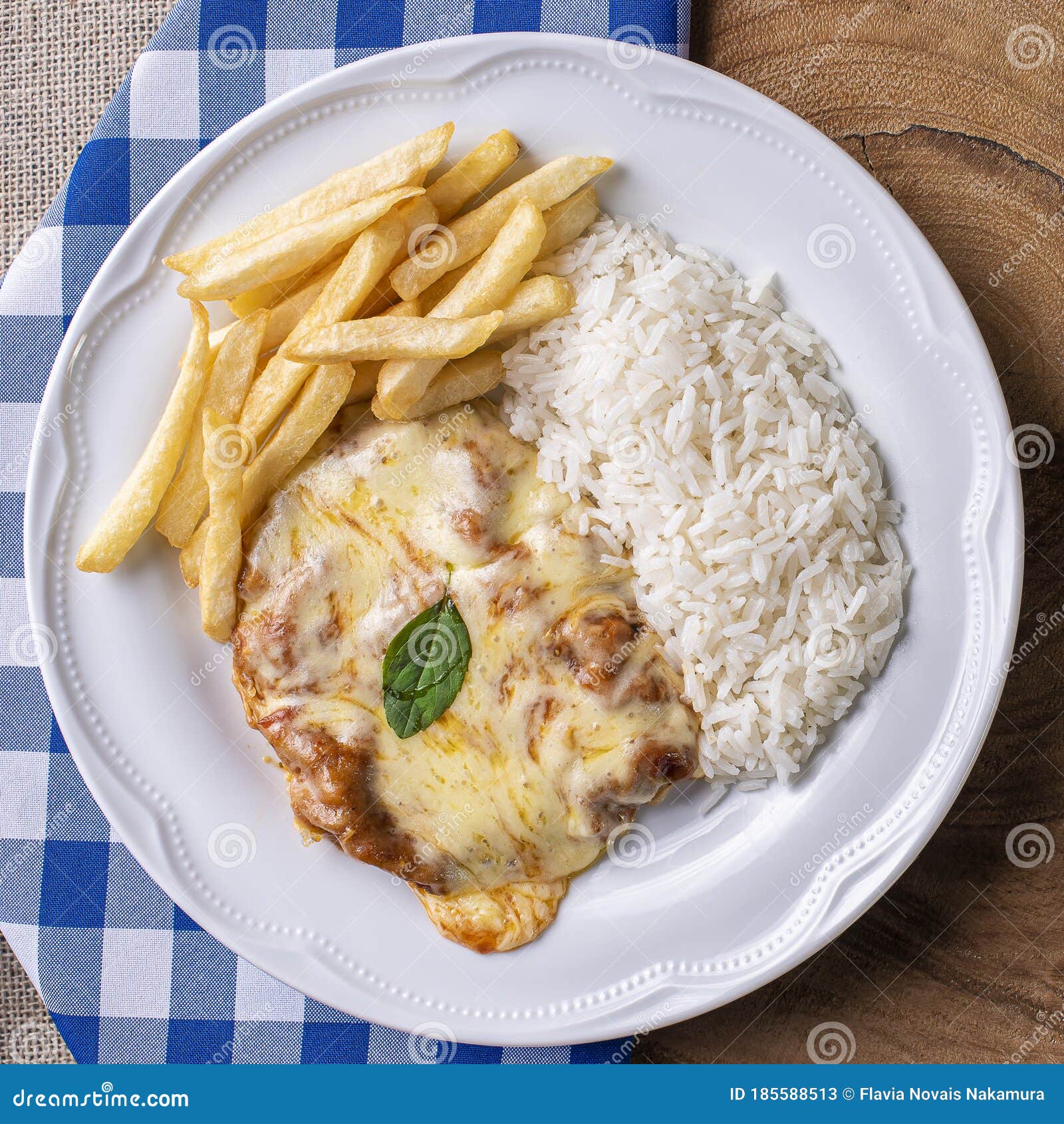 Parmegiana Steak Also Known As Filet Parmigiana In A Black Iron Pan On ...