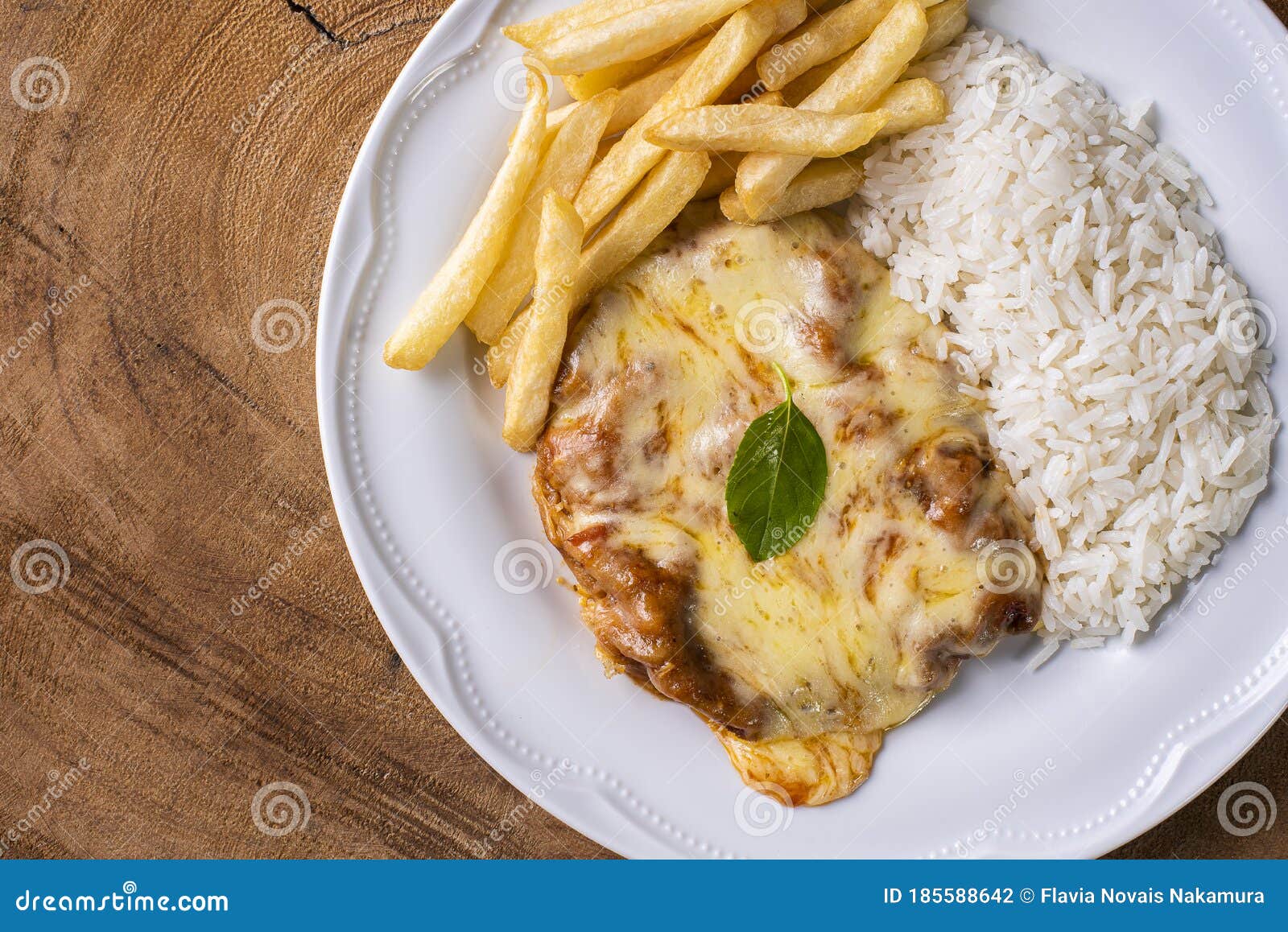 Parmegiana Steak Also Known As Filet Parmigiana In A Black Iron Pan On ...