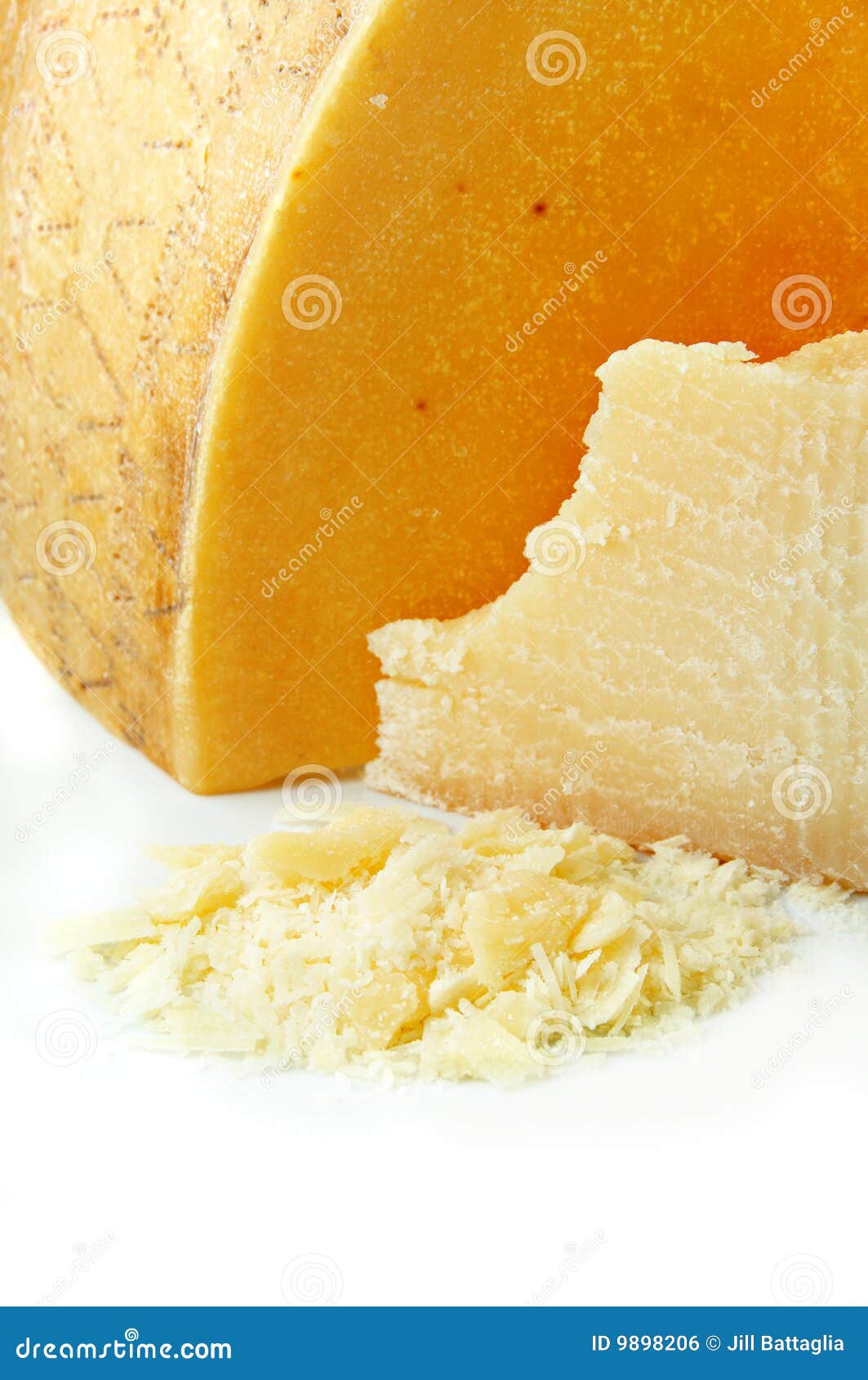 Parmesan Cheese Cubes Isolated On White Background Royalty-Free Stock ...