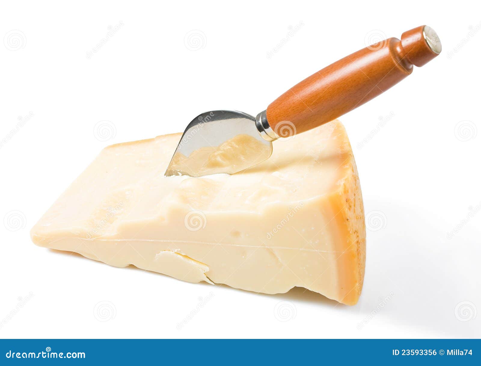 Parmesan Cheese Piece with Knife. Stock Photo - Image of eating ...