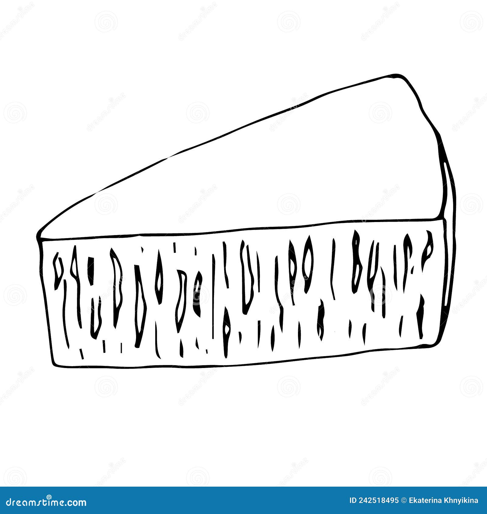 Parmesan Vector Illustration, Hand Drawing Doodle Stock Vector ...