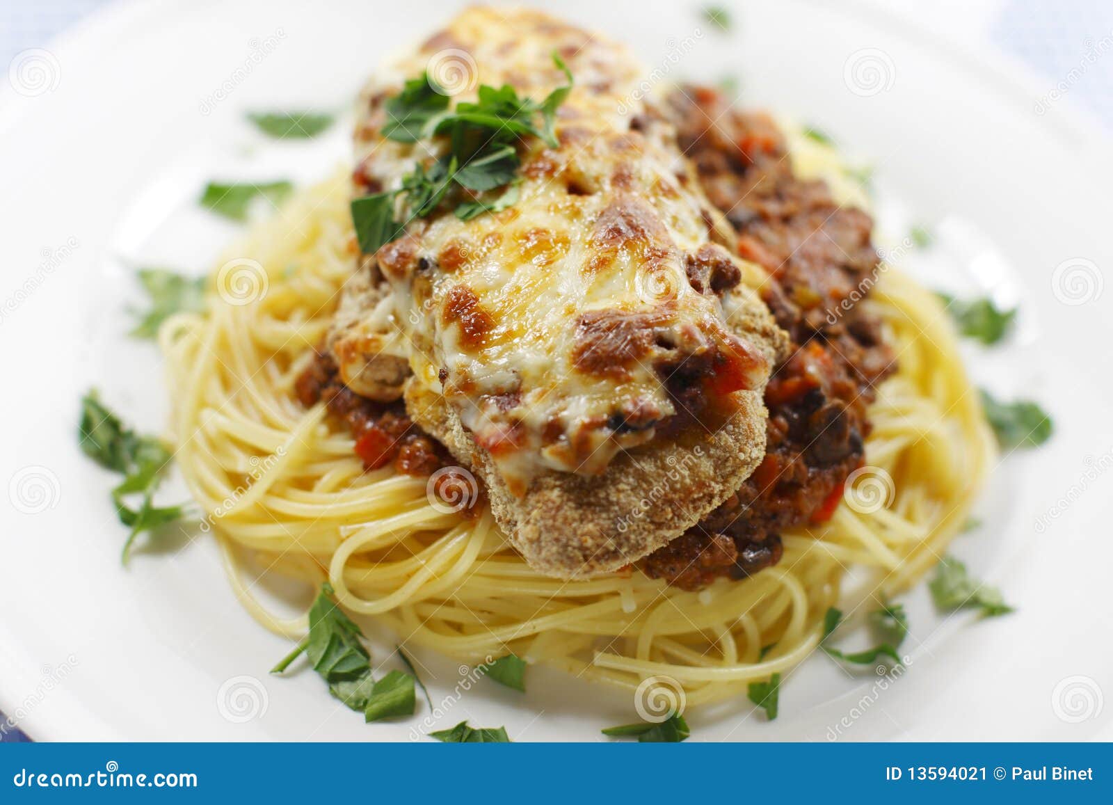 Parmigiana meal stock image. Image of parmigiana, caesar - 13594021