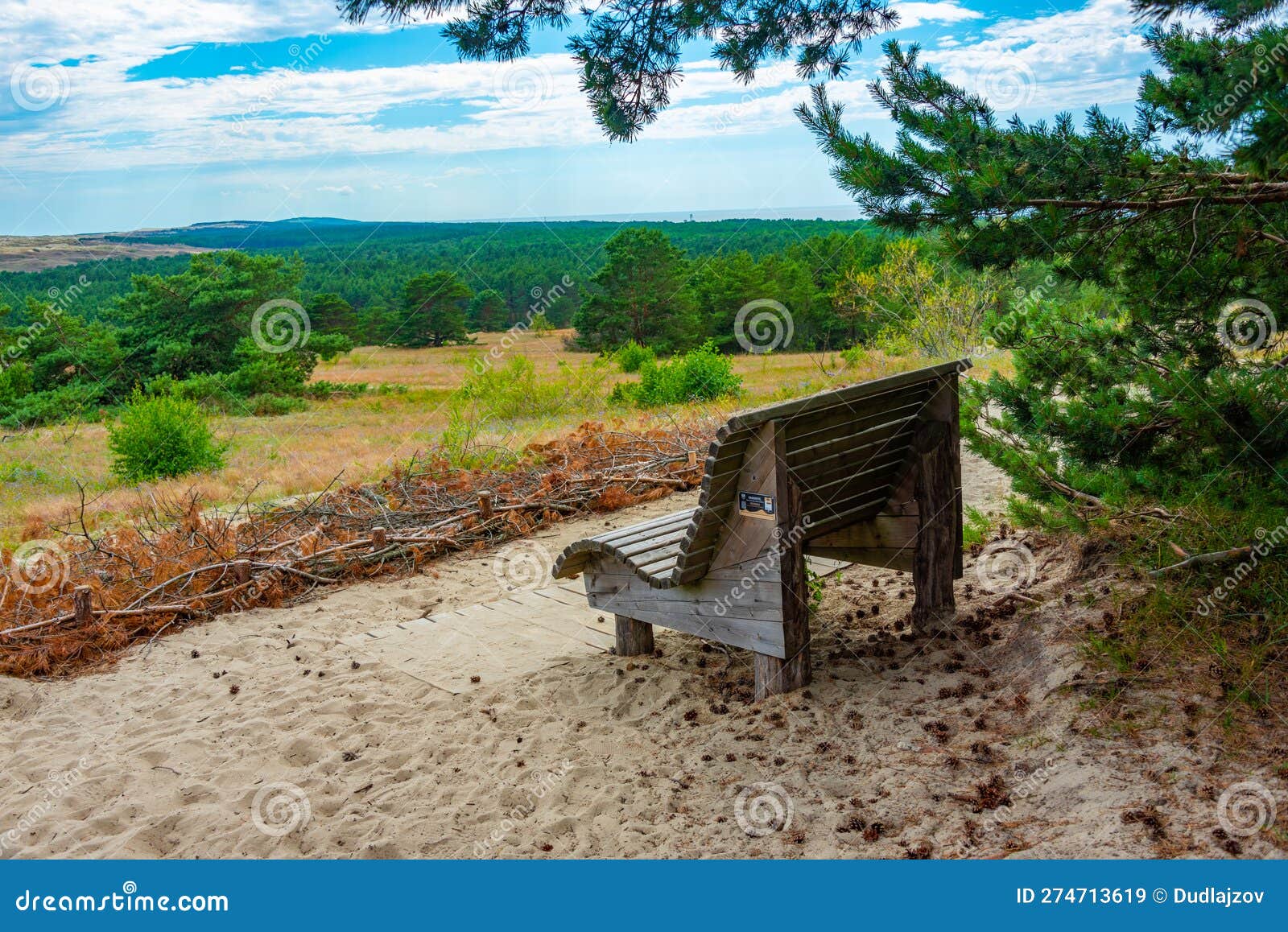 Parnidis Dune at Curonian Spit in Lithuania Stock Image - Image of ...