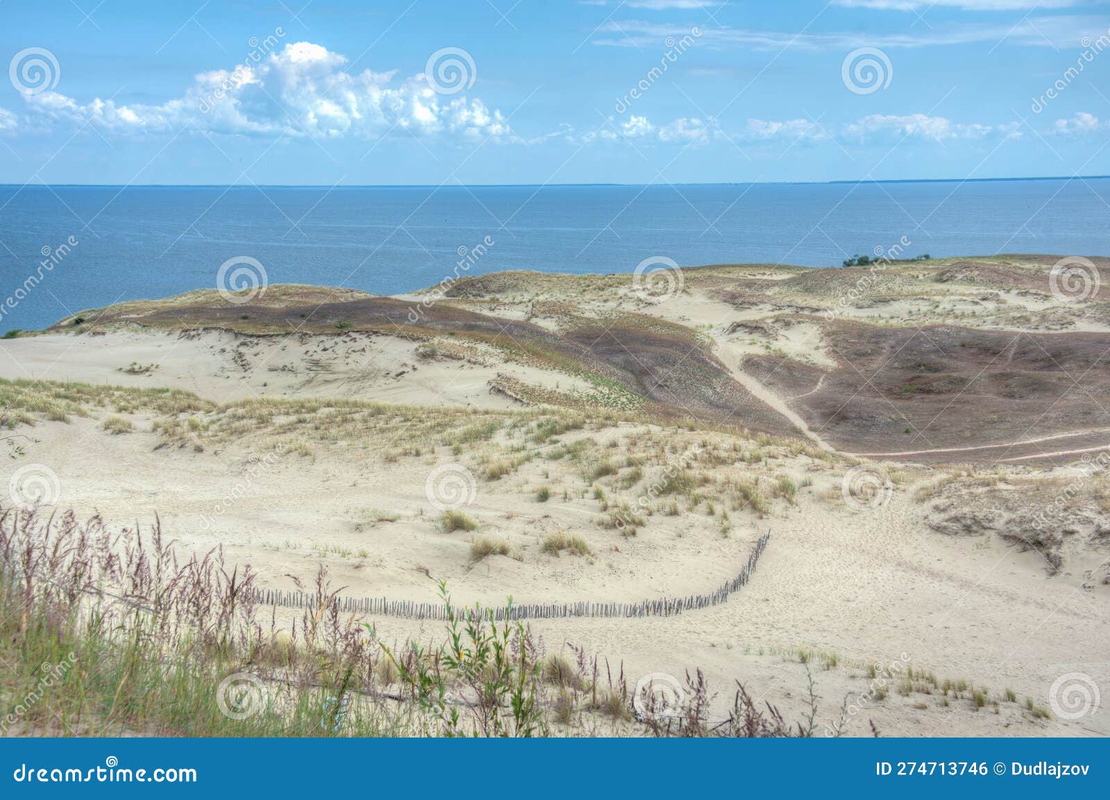 Parnidis Dune at Curonian Spit in Lithuania Stock Photo - Image of ...
