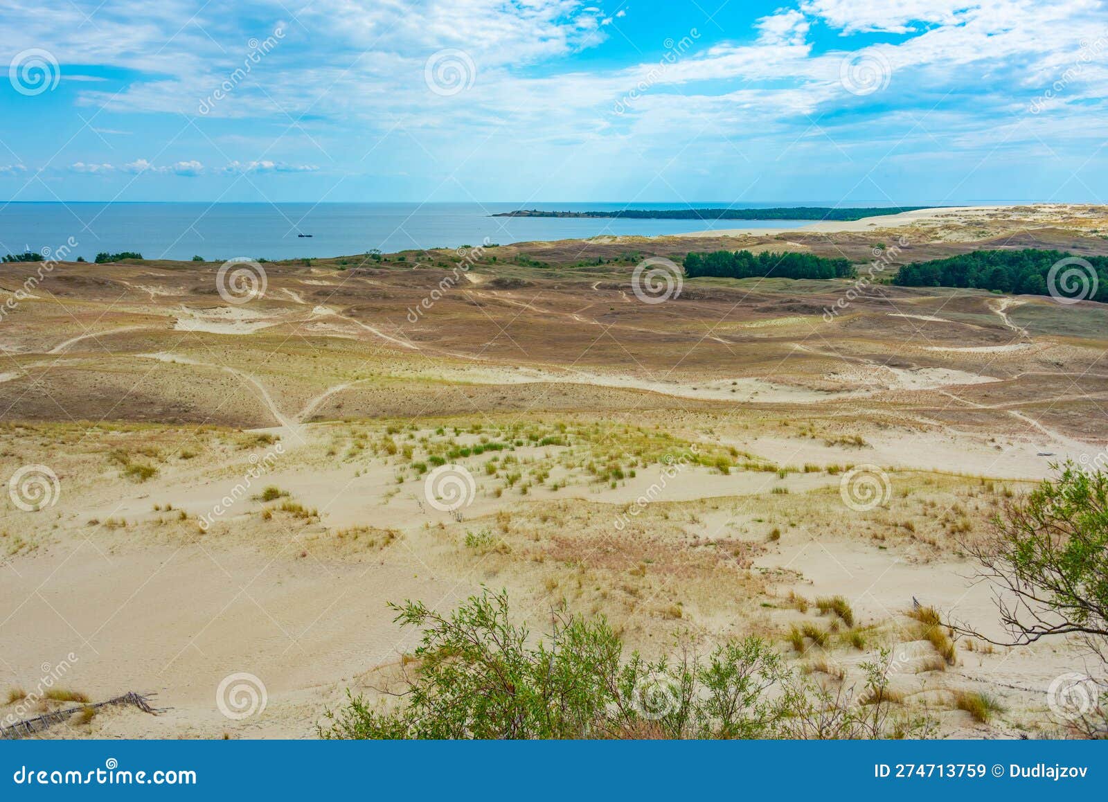 Parnidis Dune at Curonian Spit in Lithuania Stock Image - Image of ...