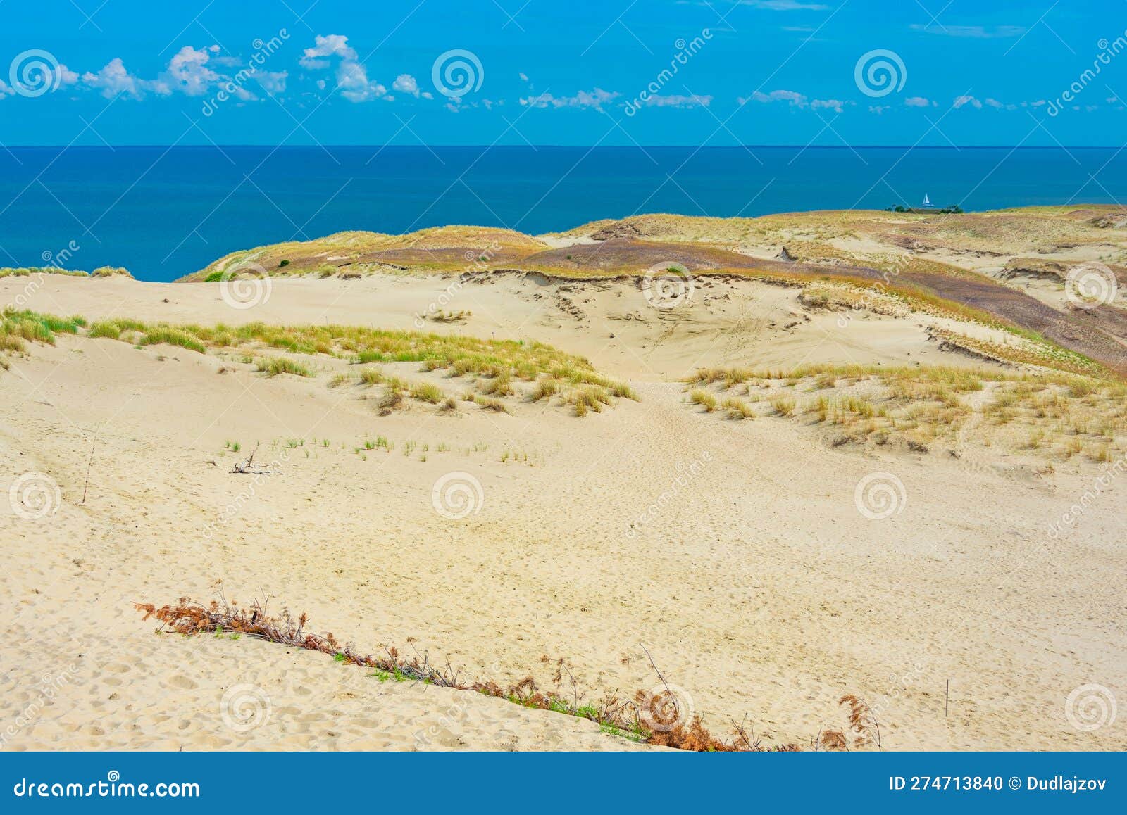 Parnidis Dune at Curonian Spit in Lithuania Stock Photo - Image of ...