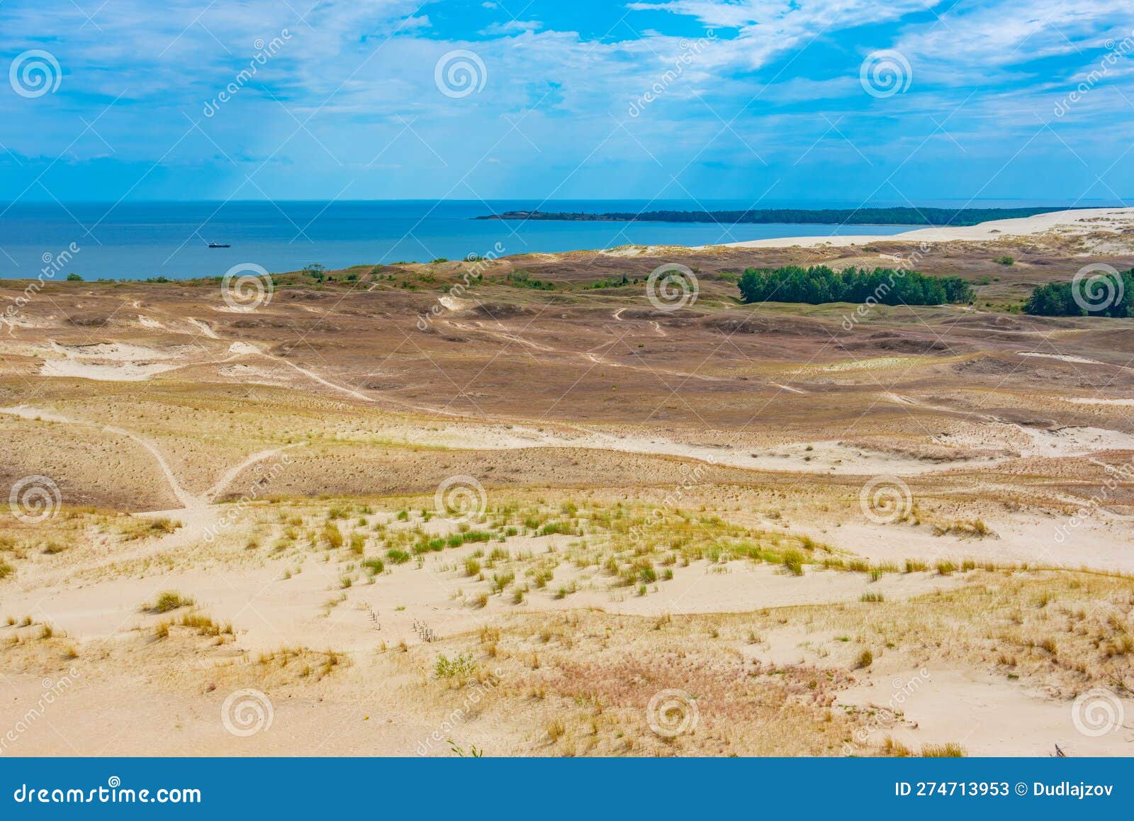 Parnidis Dune at Curonian Spit in Lithuania Stock Image - Image of ...